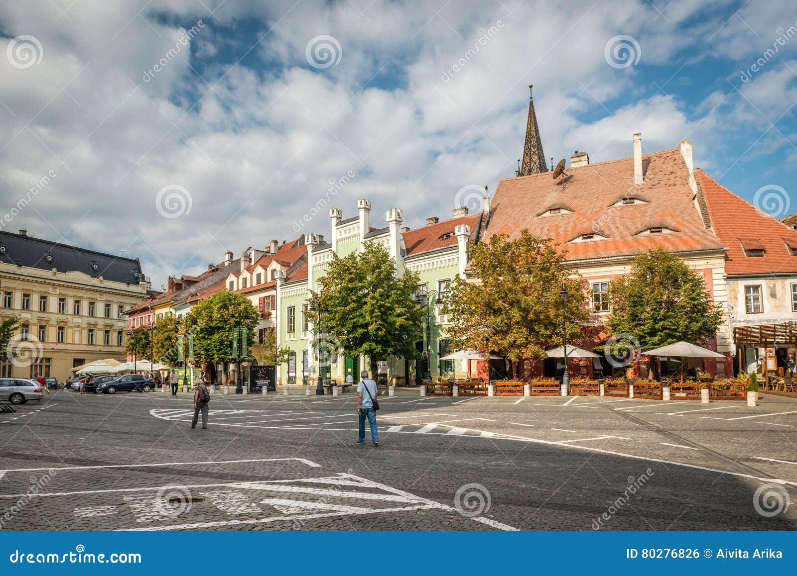 Historical Centre of Sibiu, Romania Editorial Photo - Image of building ...