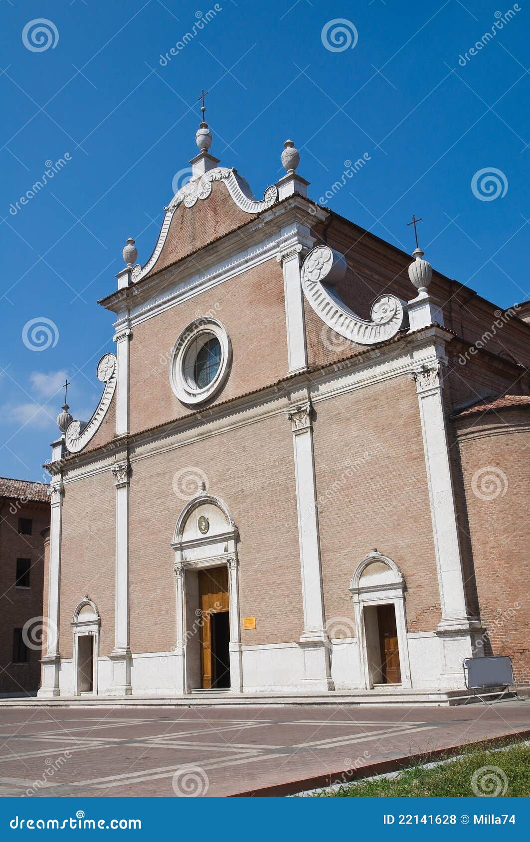 Historical Church of Ferrara. Stock Photo - Image of landmark ...