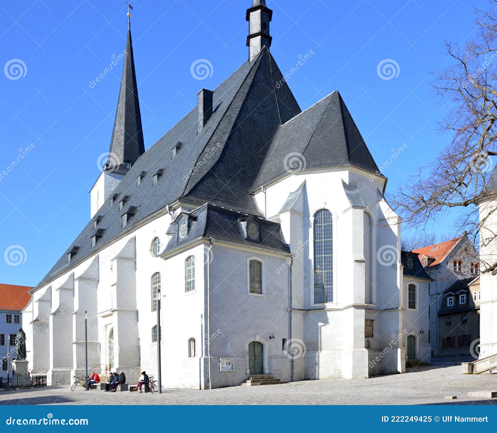 Historical Church in the Old Town of Weimar, Thuringia Editorial Image ...