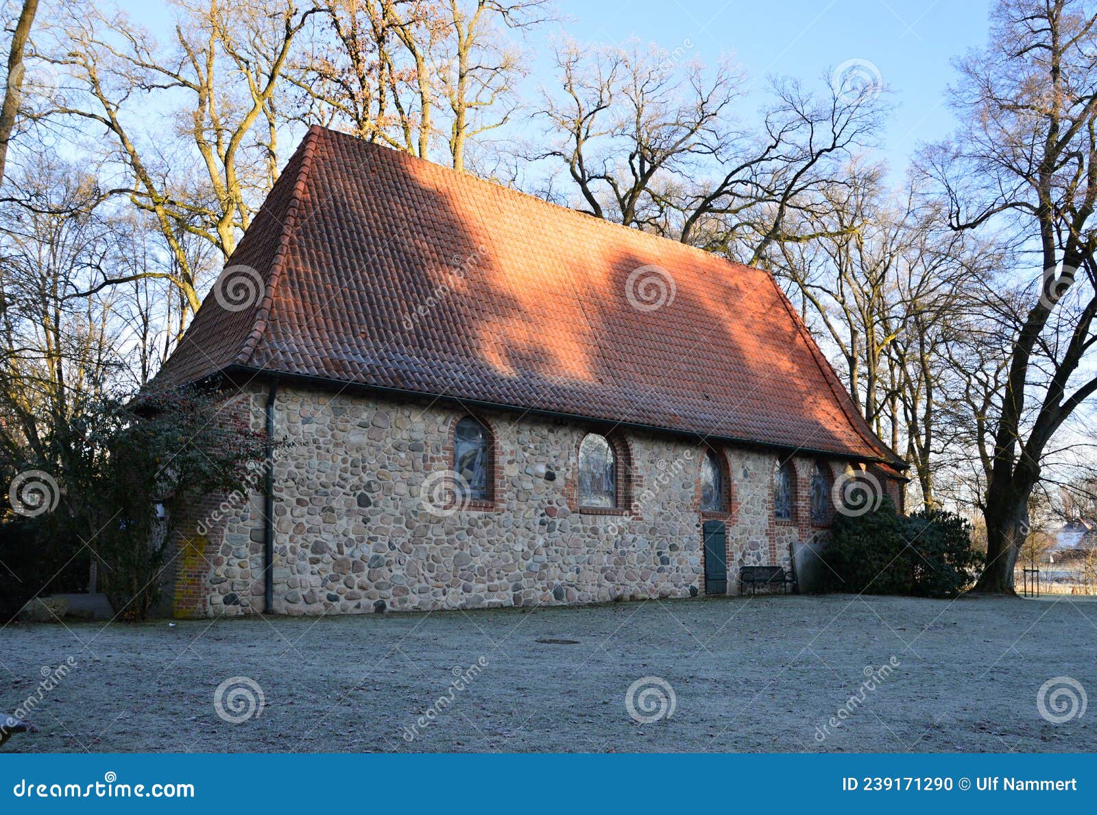 Historical Church in Winter in Bispingen Lower Saxony Stock Photo ...