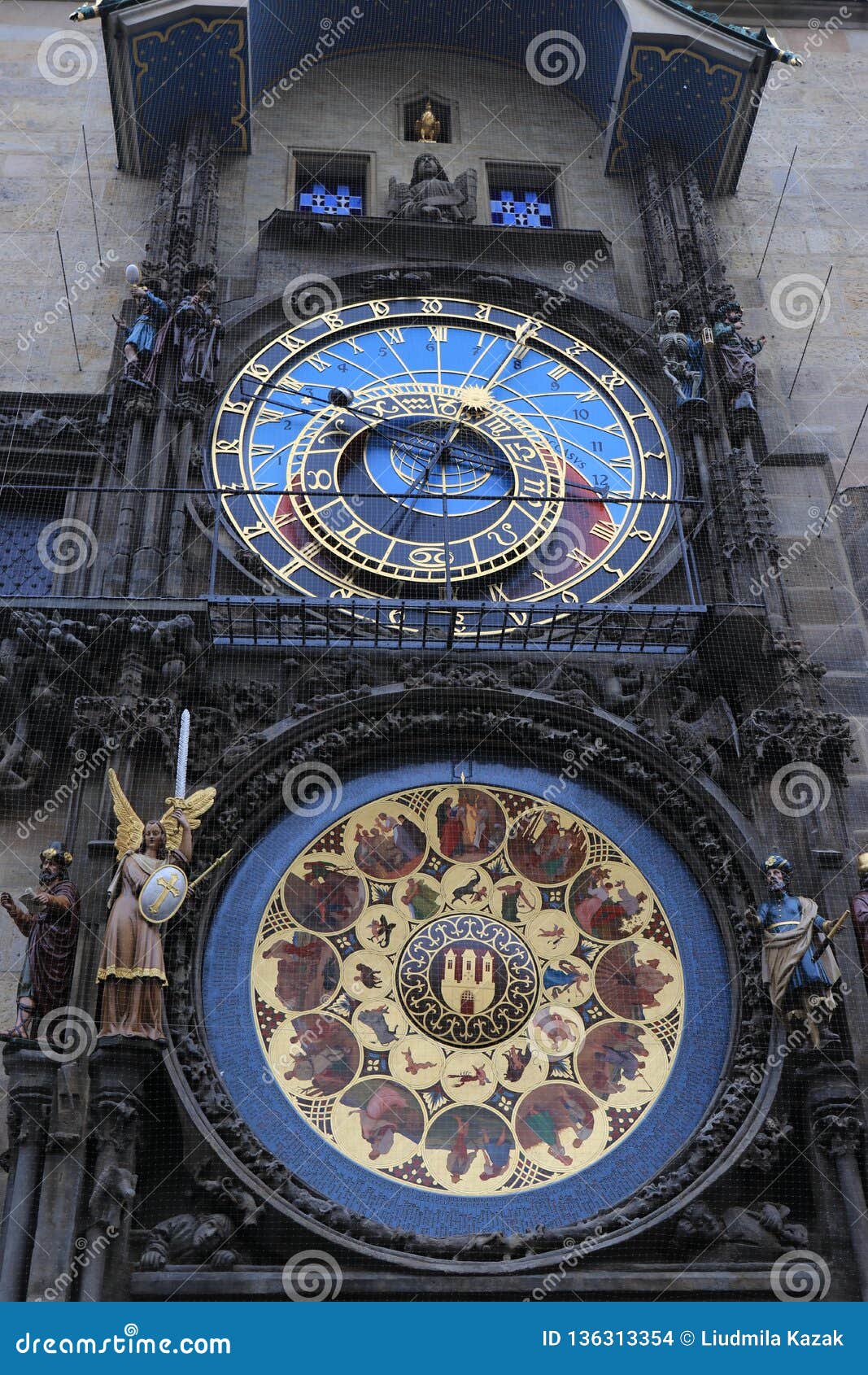 Historical Clock Orloj in Prague Editorial Stock Image - Image of ...