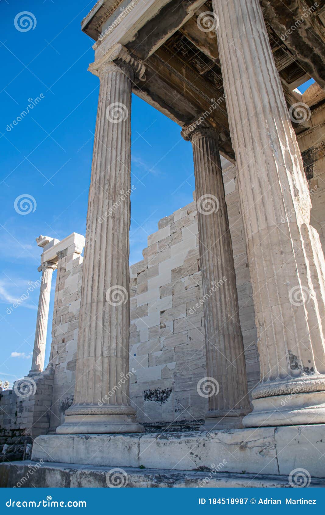 HISTORICAL COLUMNS and ARCHITECTURE from ACROPOLIS, ATHENS Stock Image ...
