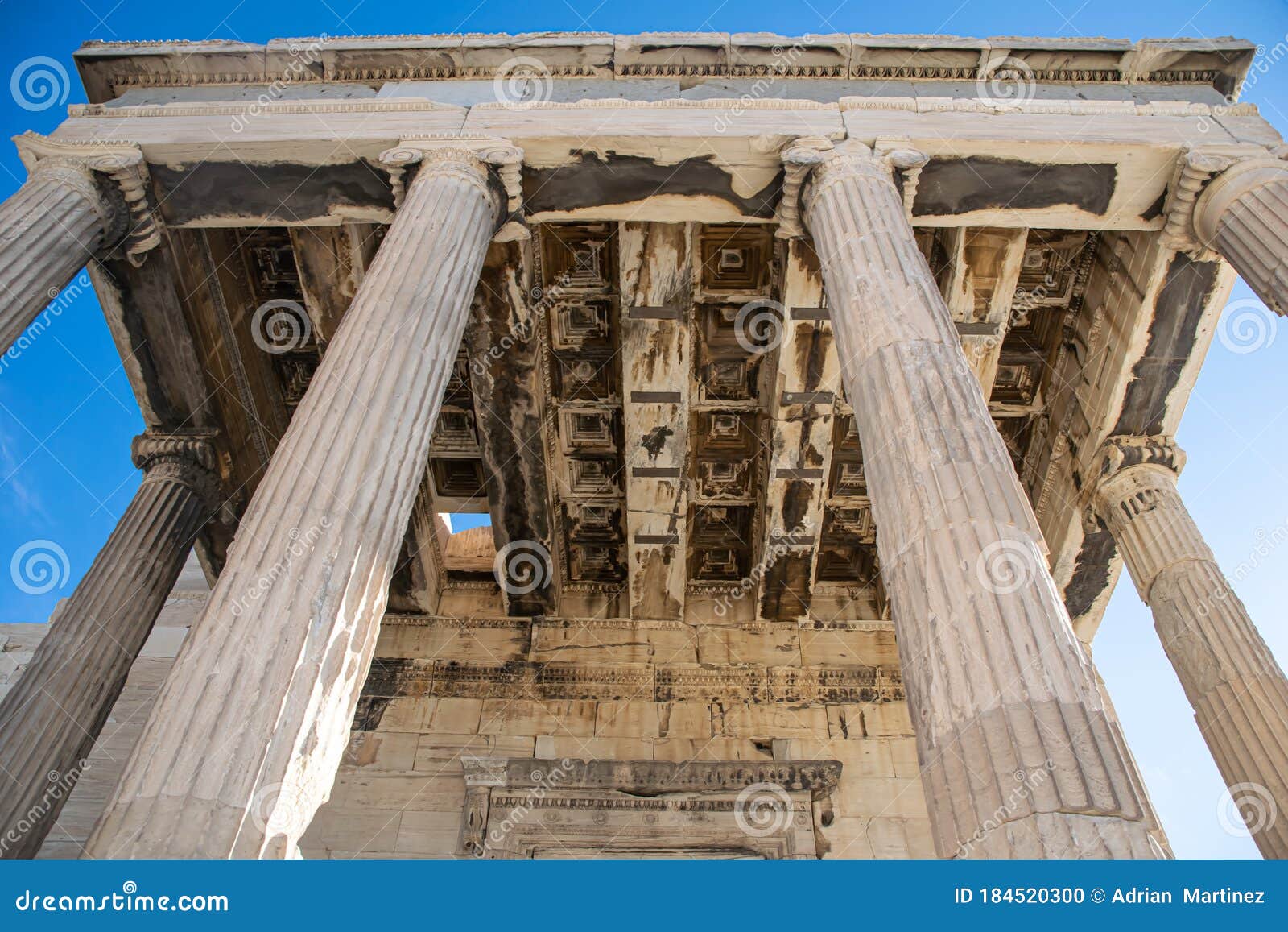 HISTORICAL COLUMNS and ARCHITECTURE from ACROPOLIS, ATHENS Stock Photo ...