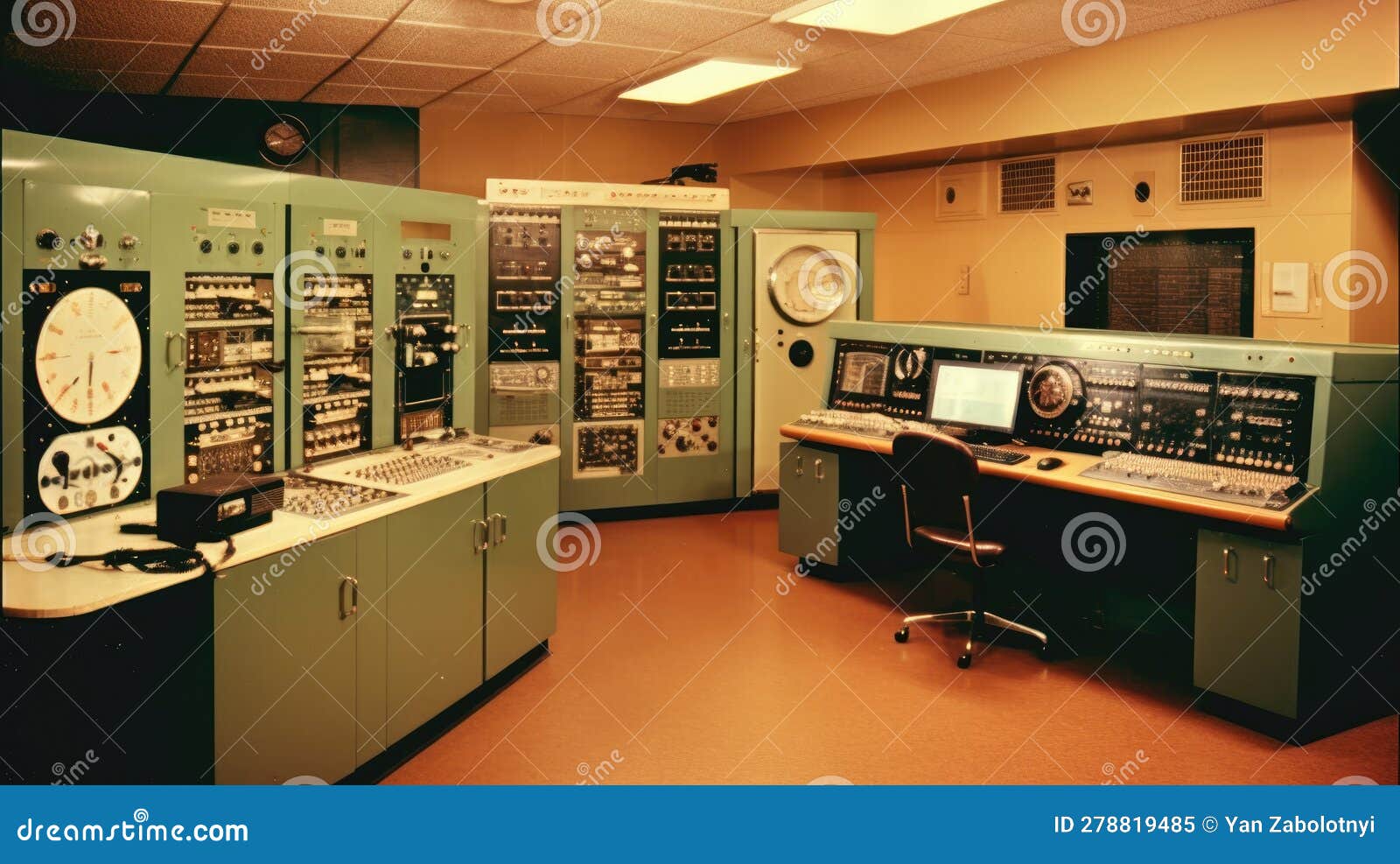Historical Computer Room from the S with Vacuum Tubebased Computers ...