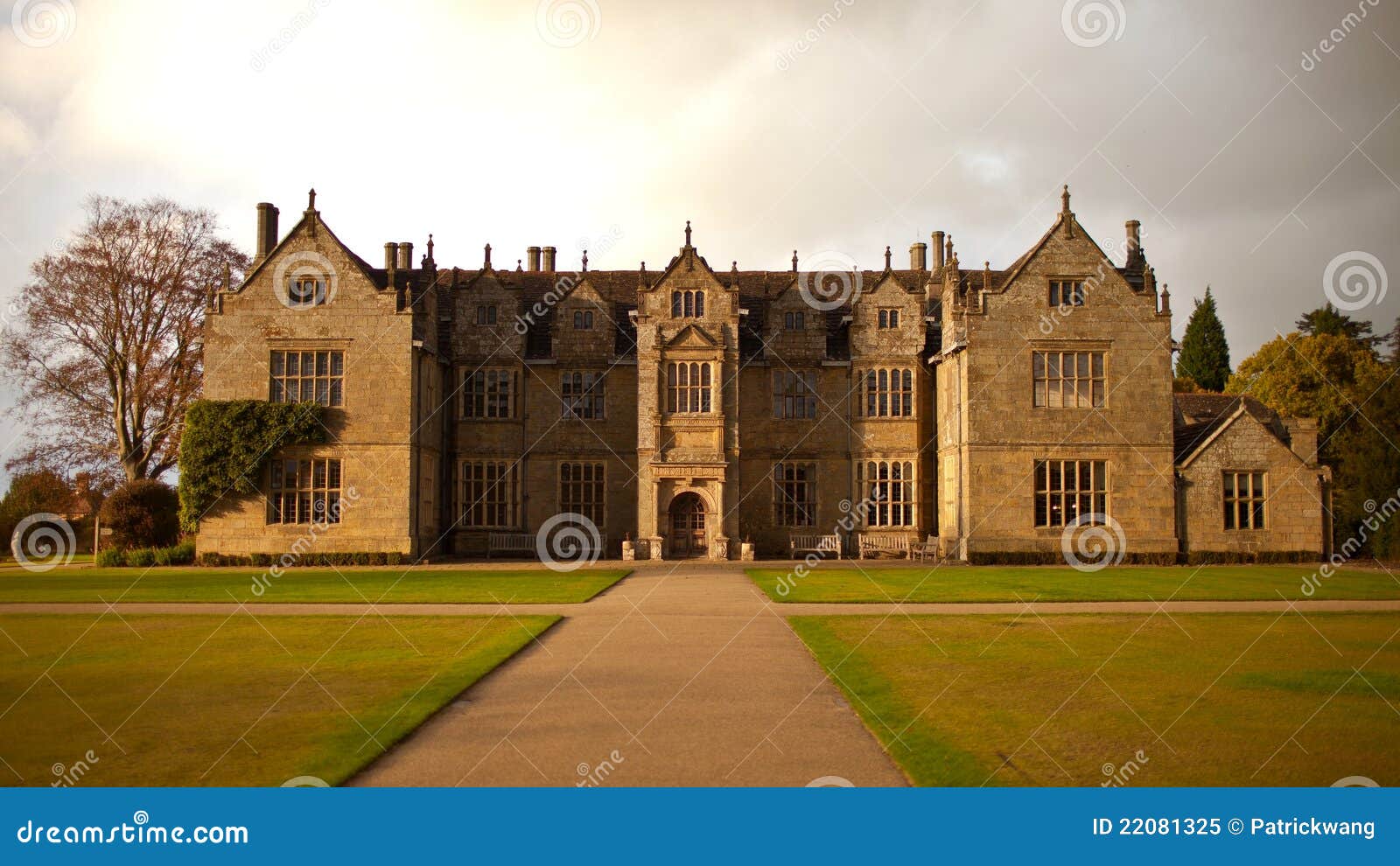 Historical Country House by Sunset Stock Image - Image of nature ...
