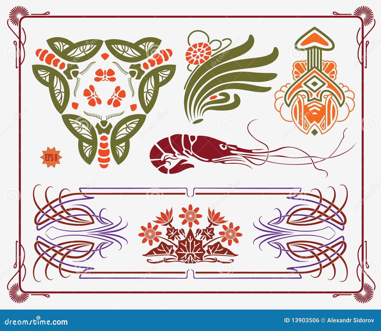 Historical Design Collection Stock Vector - Illustration of element ...