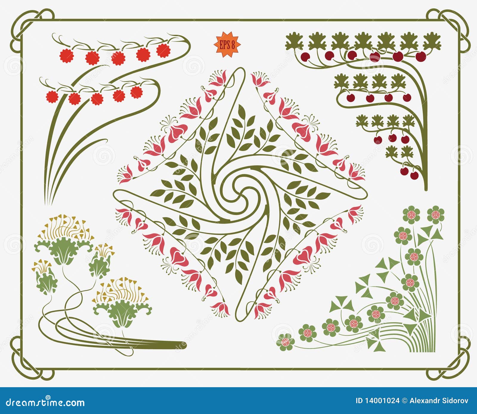 Historical Design Collection Stock Vector - Illustration of border ...