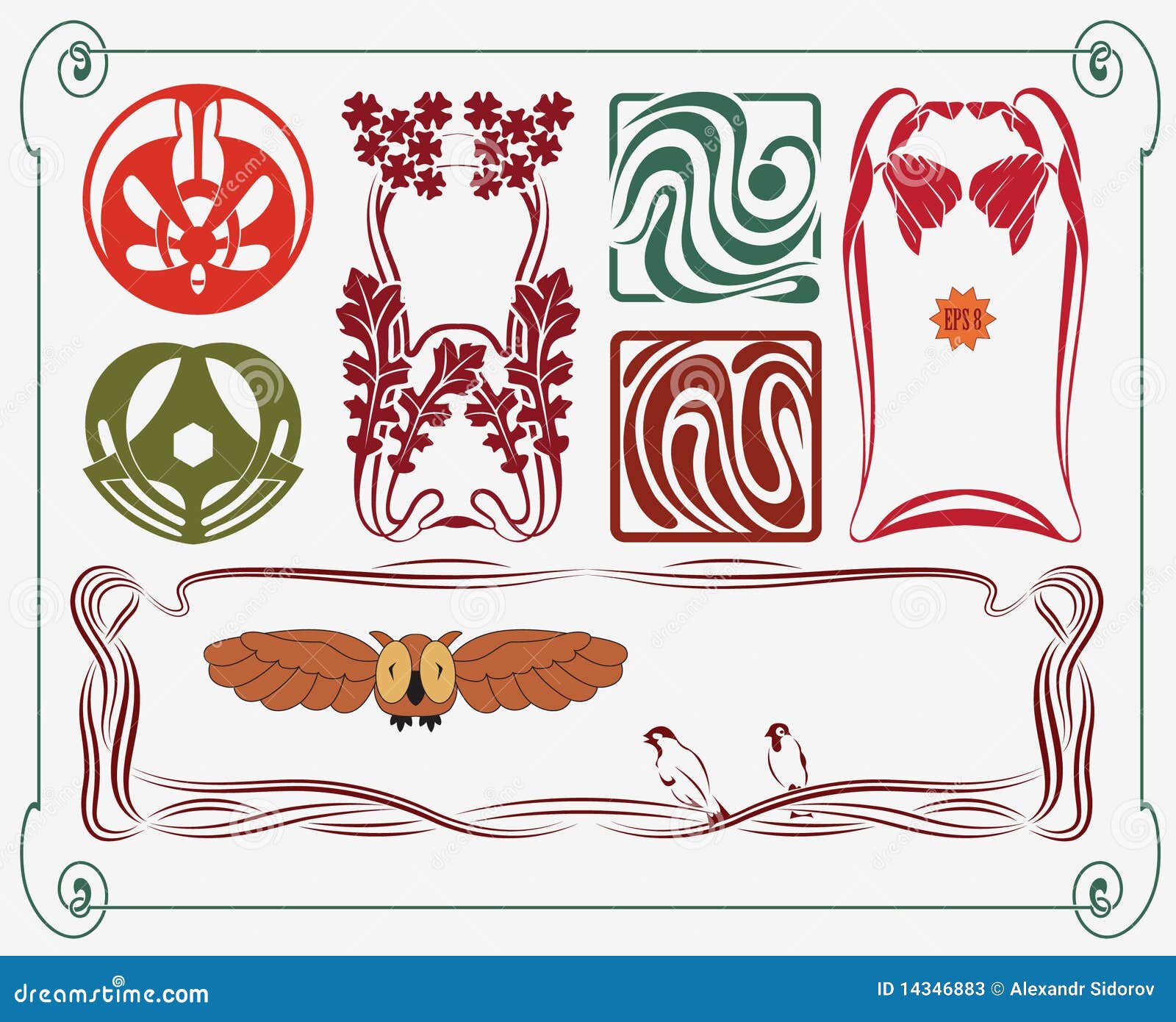 Historical Design Collection Stock Vector - Illustration of silhouette ...