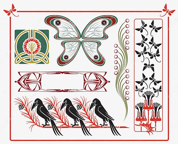 Historical Design Collection Stock Vector - Illustration of decor ...