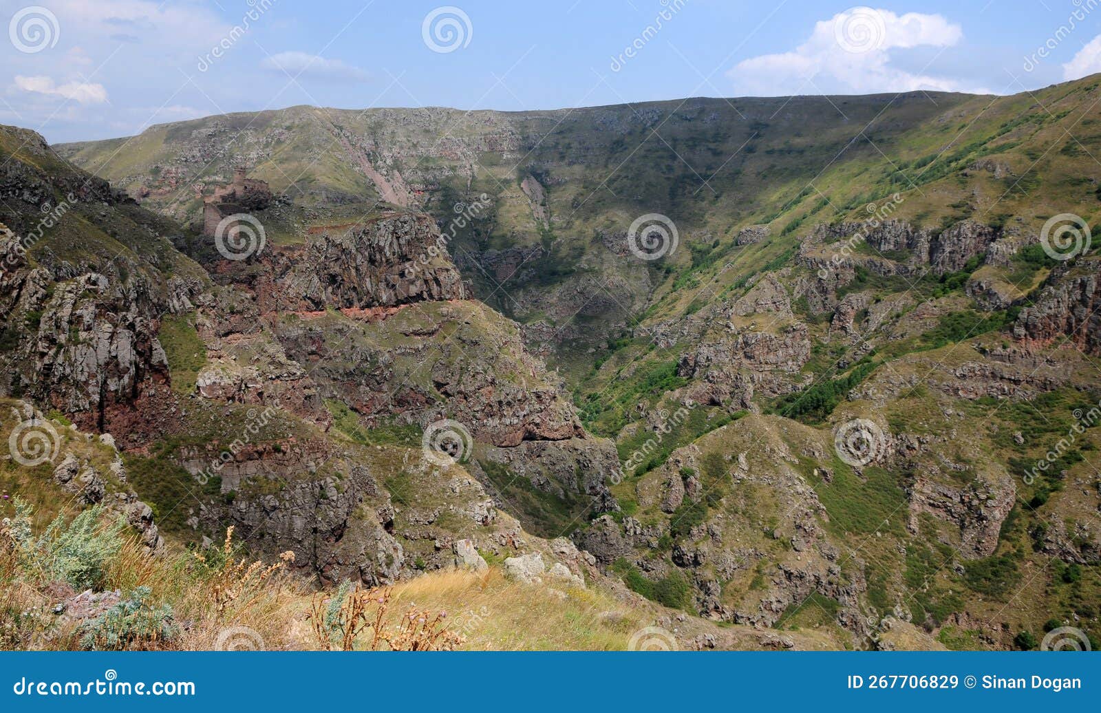 Historical Devil S Castle - Ardahan Stock Image - Image of landscape ...