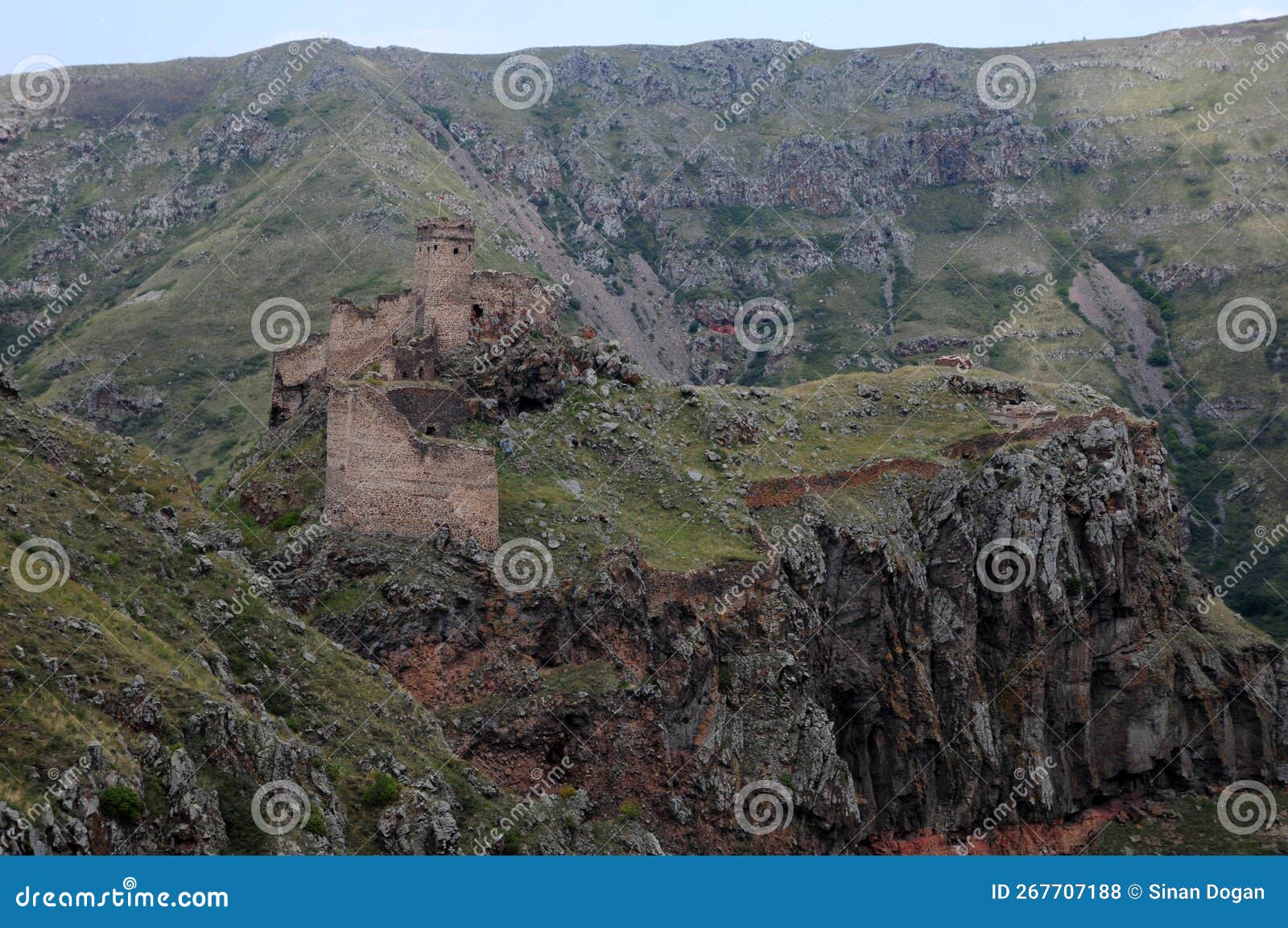 Historical Devil S Castle - Ardahan Stock Photo - Image of fell ...