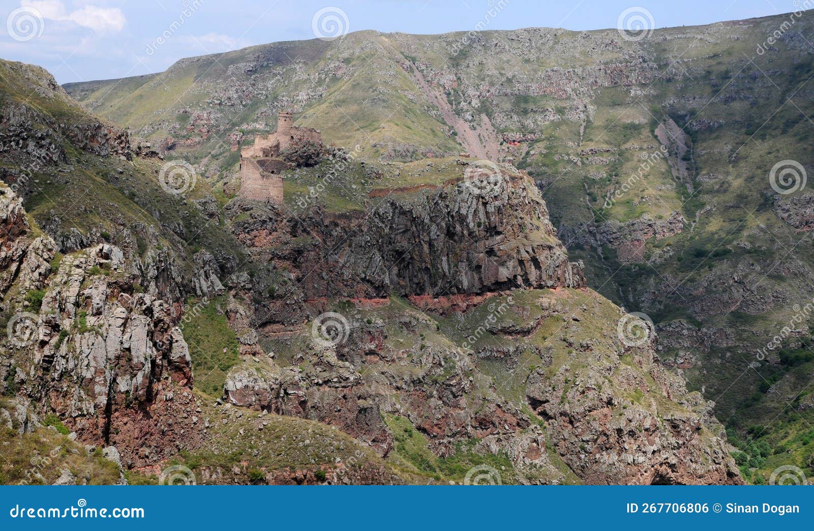 Historical Devil S Castle - Ardahan Stock Photo - Image of walking ...