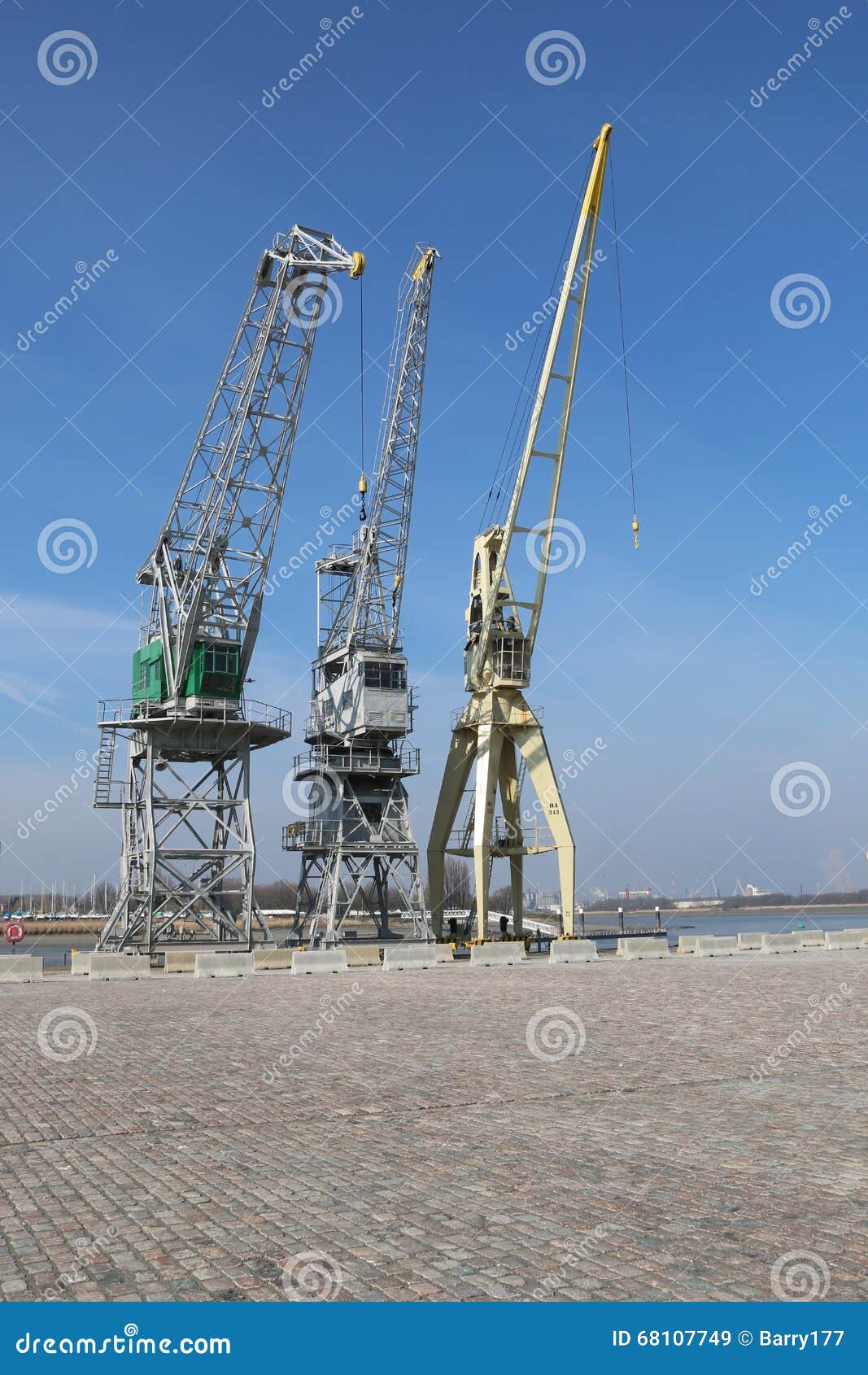 Historical Dock Cranes. Stock Photography | CartoonDealer.com #68107760