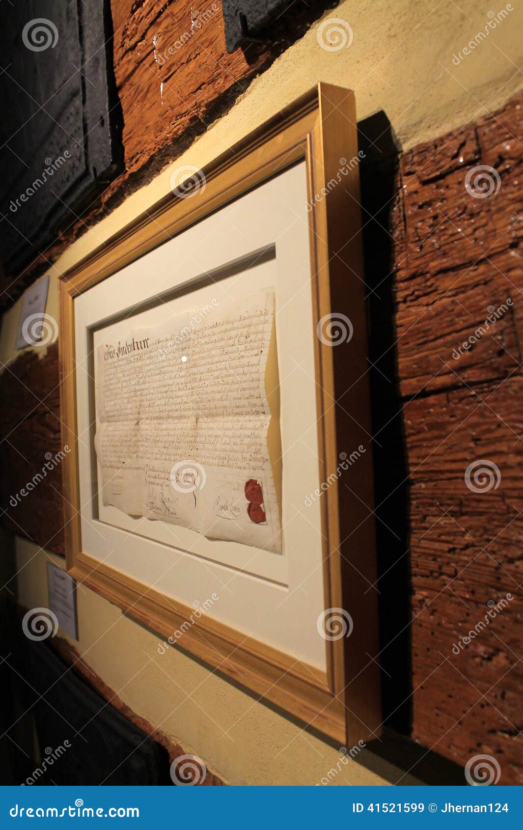 Historical document stock image. Image of classic, document - 41521599