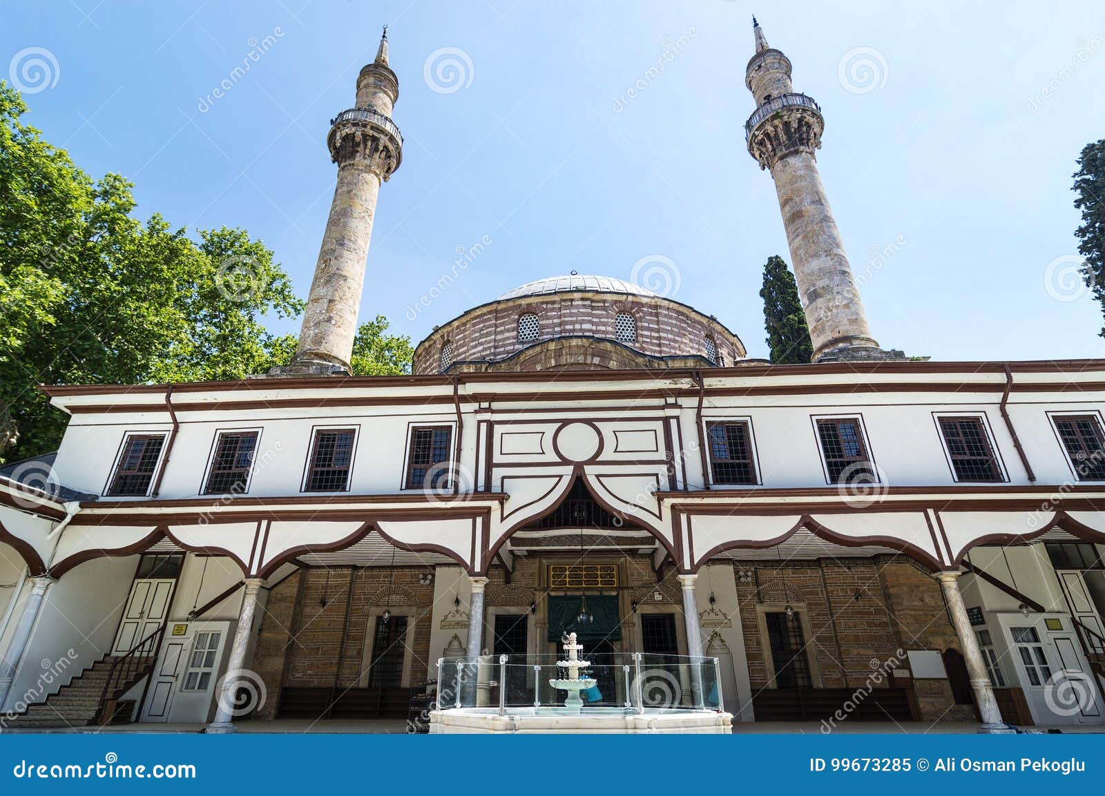 Historical Emir Sultan Mosque, Bursa, Turkey Stock Image - Image of ...