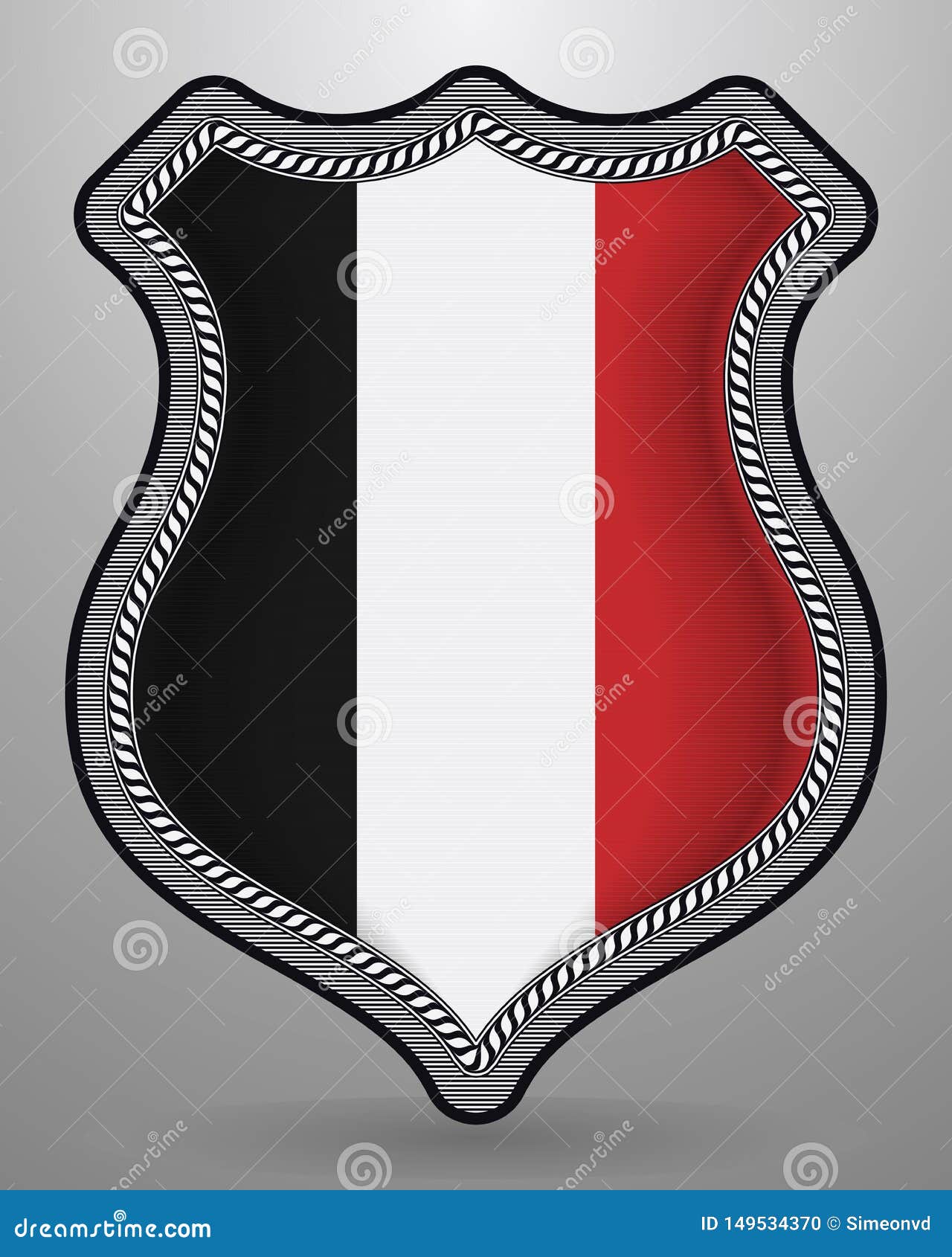 Historical Flag of Upper Volta. Vector Badge and Icon Stock Vector ...