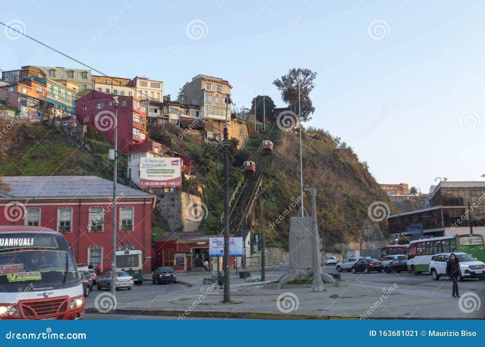 Historical Funicular View in Valparaiso Editorial Photo - Image of ...