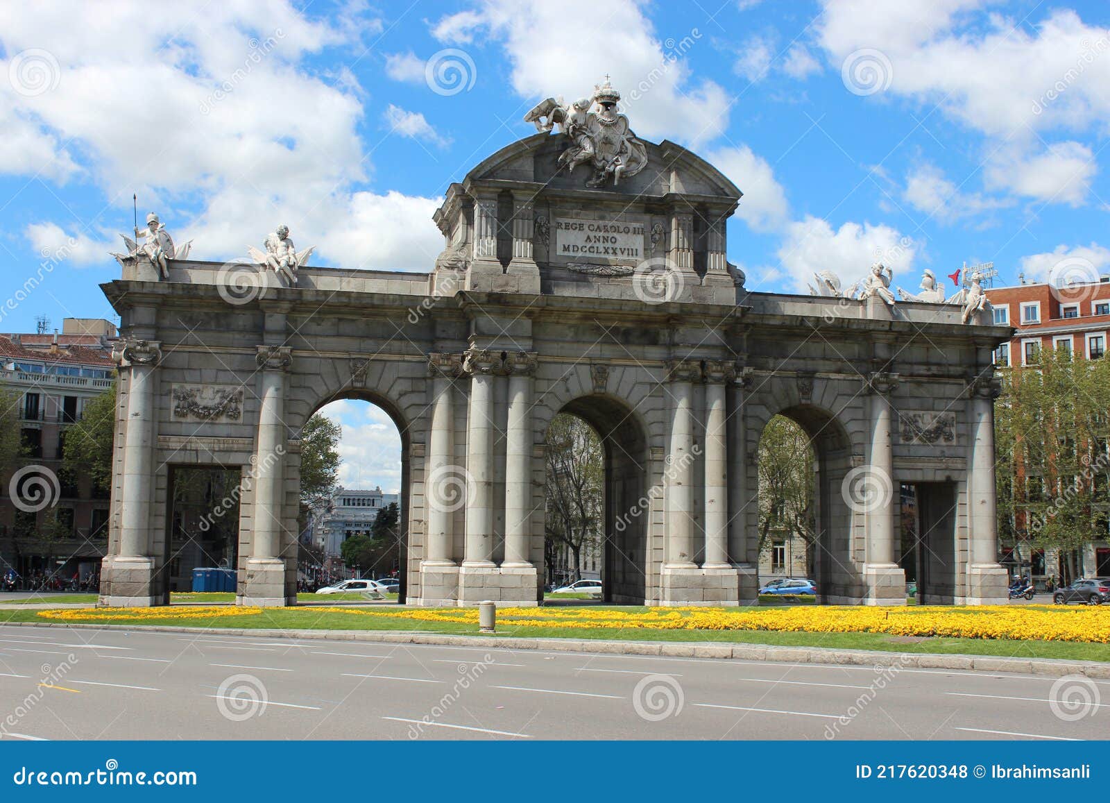 A Historical Gate in Madrid Stock Photo - Image of historic, tourism ...
