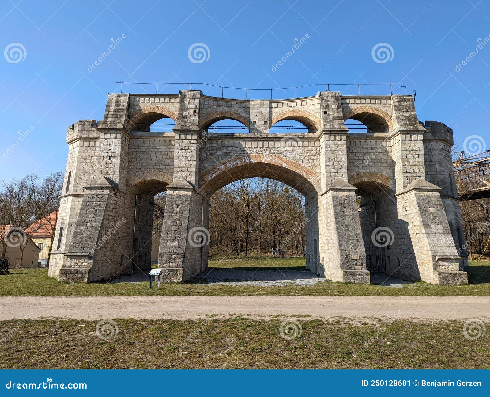 Historical Gate and Mining Station Stock Image - Image of tourism ...