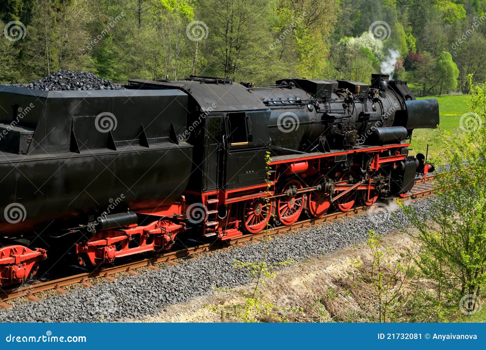 Historical German Steam Train Stock Image - Image of fresh, historical ...