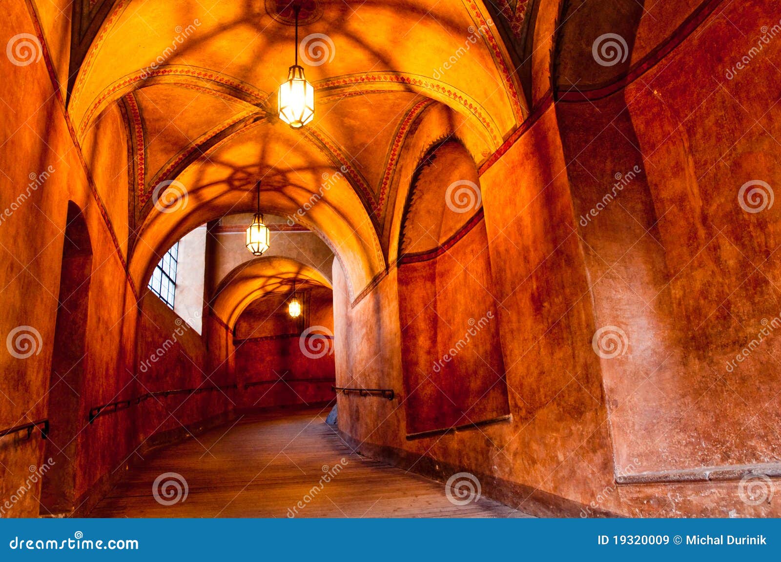 Historical Hallway in Castle Stock Image - Image of arch, historic ...