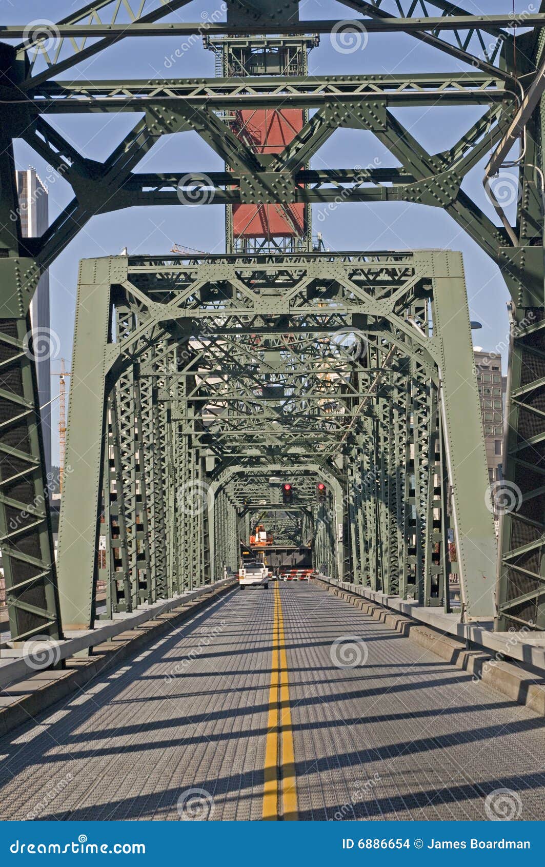 Historical Hawthorne St Bridge. Stock Photo - Image of bridge ...