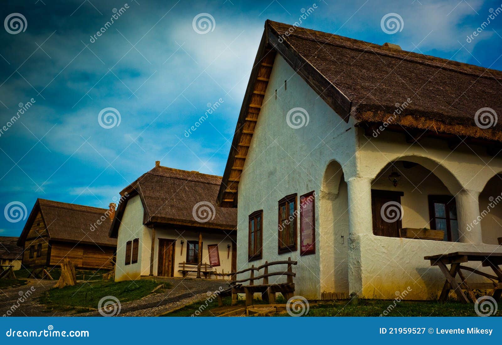 Historical Hungarian Peasant Houses Stock Image - Image of culture ...