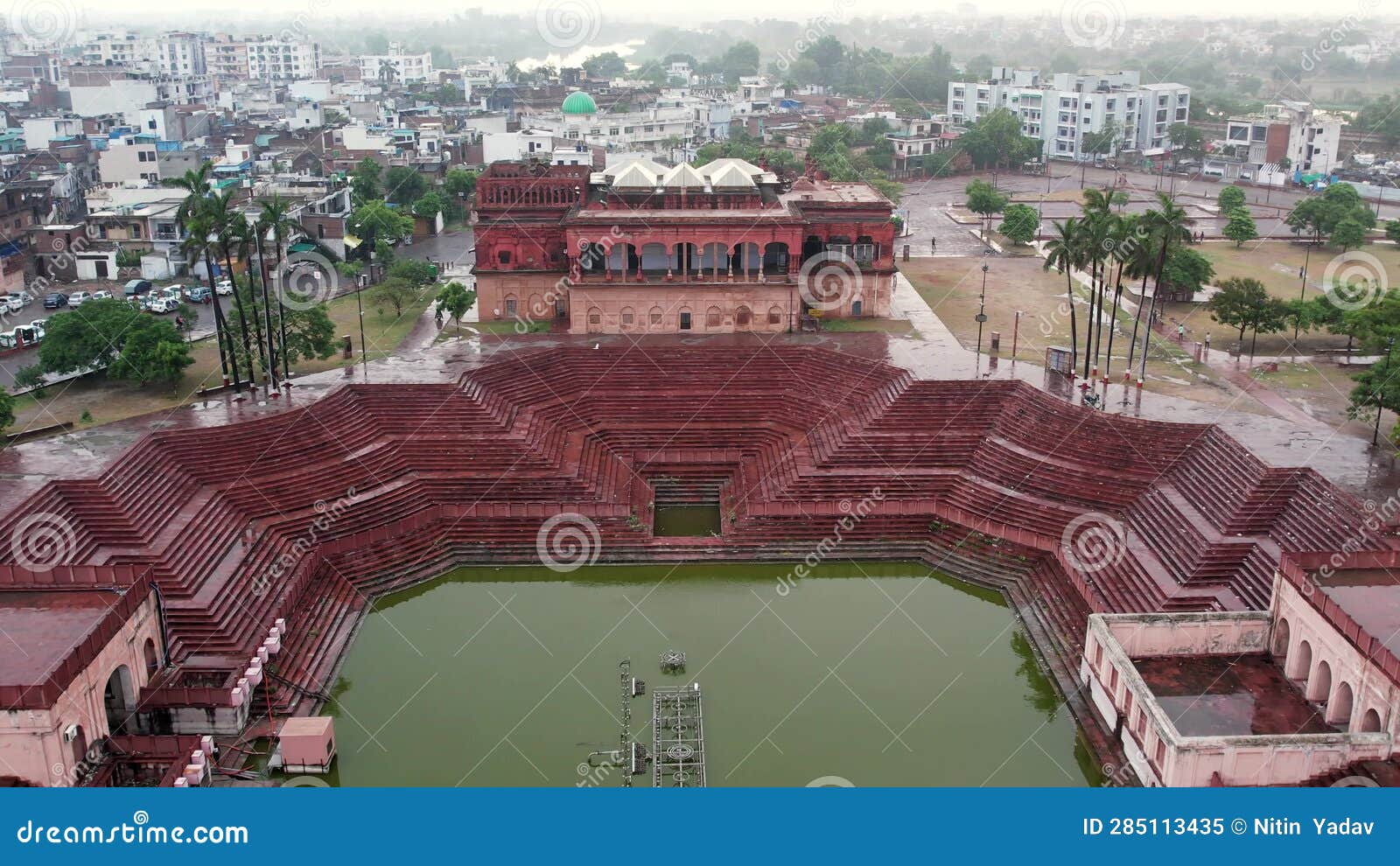 Historical Indian Clock Tower Lucknow Stock Video - Video of fort ...
