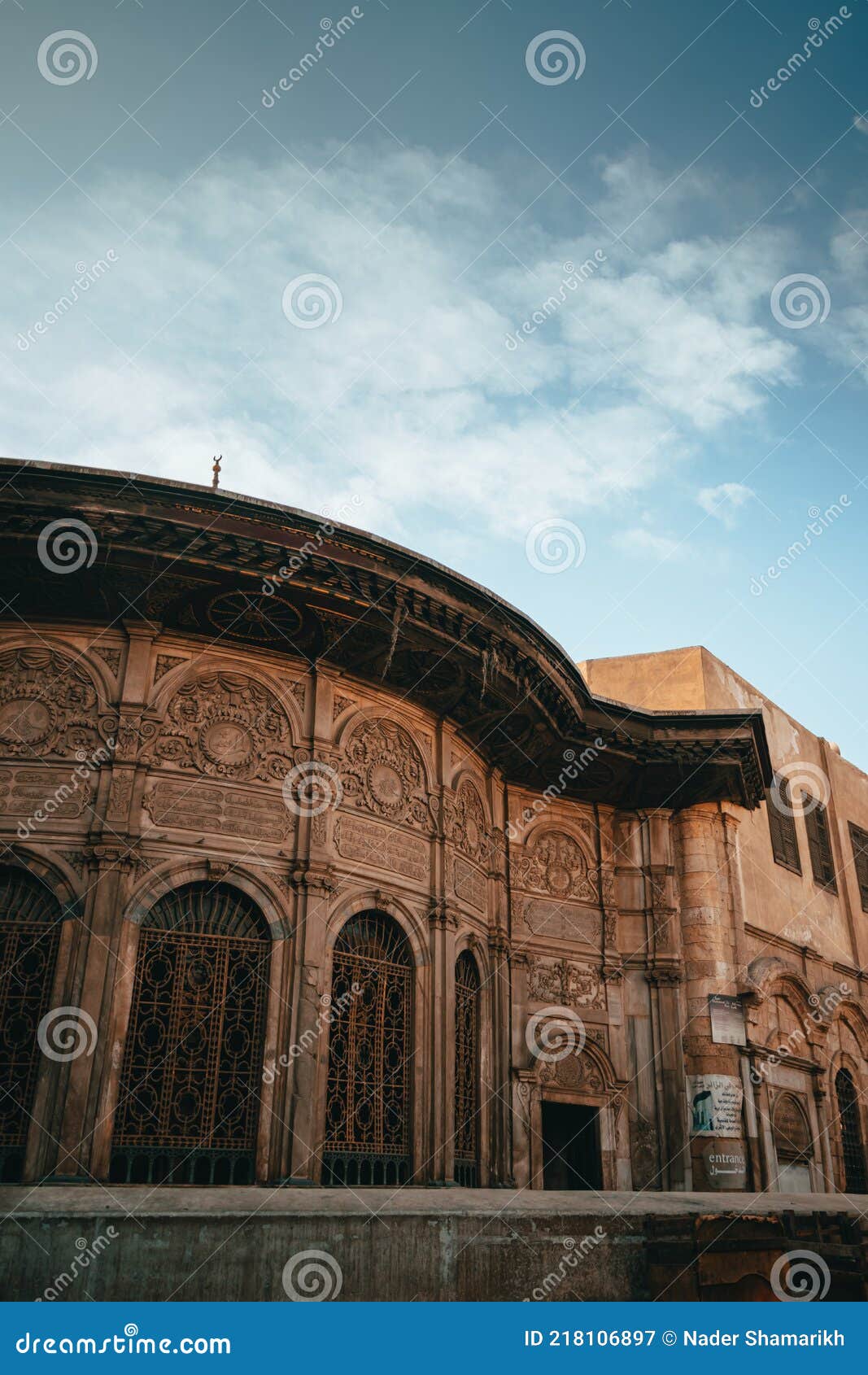Historical Islamic Buildings in Old Cairo , Egypt Stock Image - Image ...