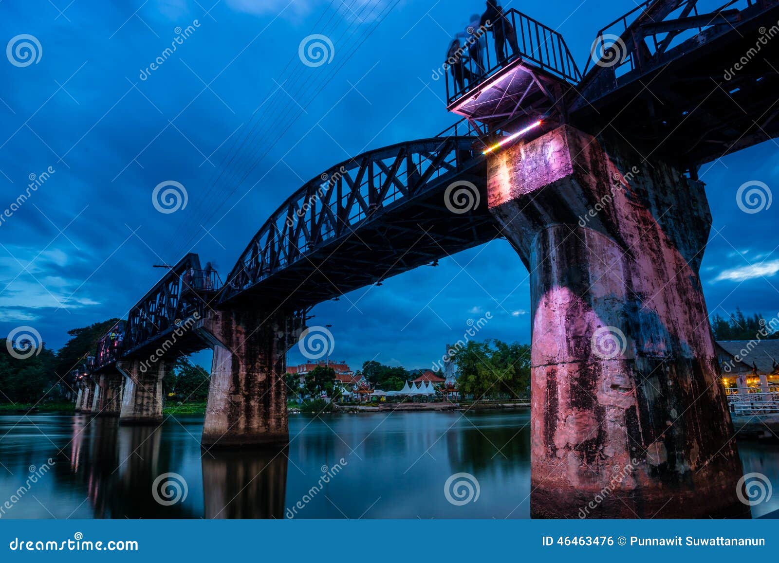 Historical Kwar River Bridge Stock Photo - Image of evening, cloud ...