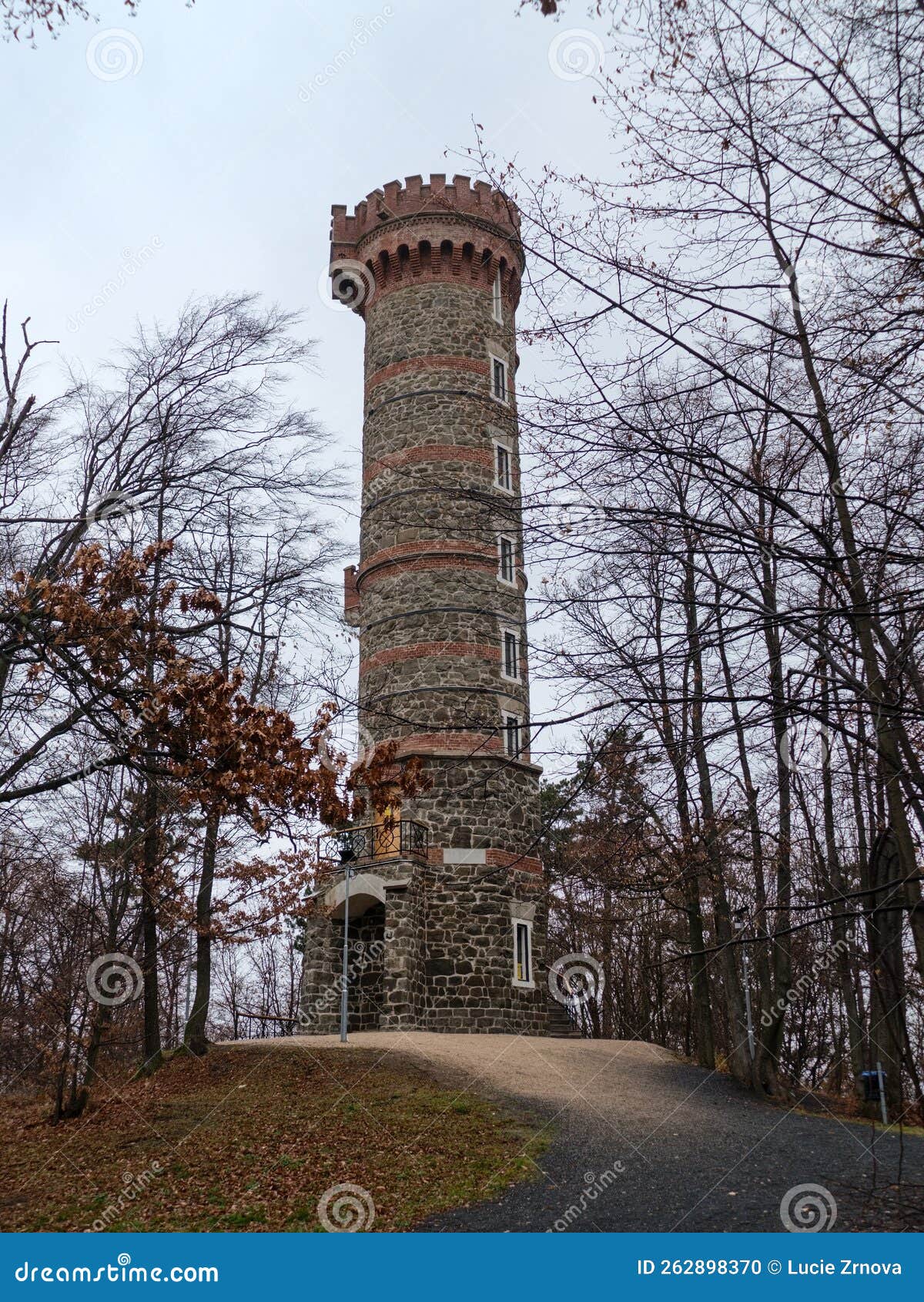 Historical Lookout Tower Made of Stone Stock Photo - Image of city ...