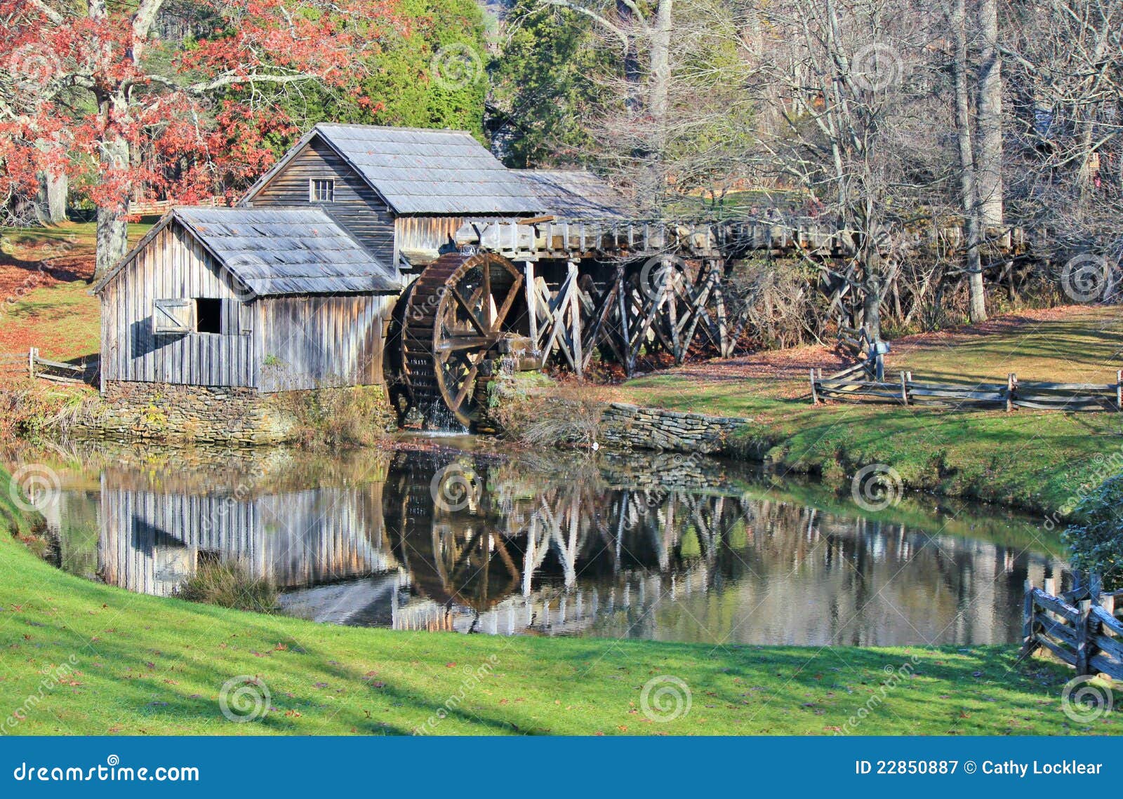 Historical Mabry Mill stock image. Image of structure - 22850887