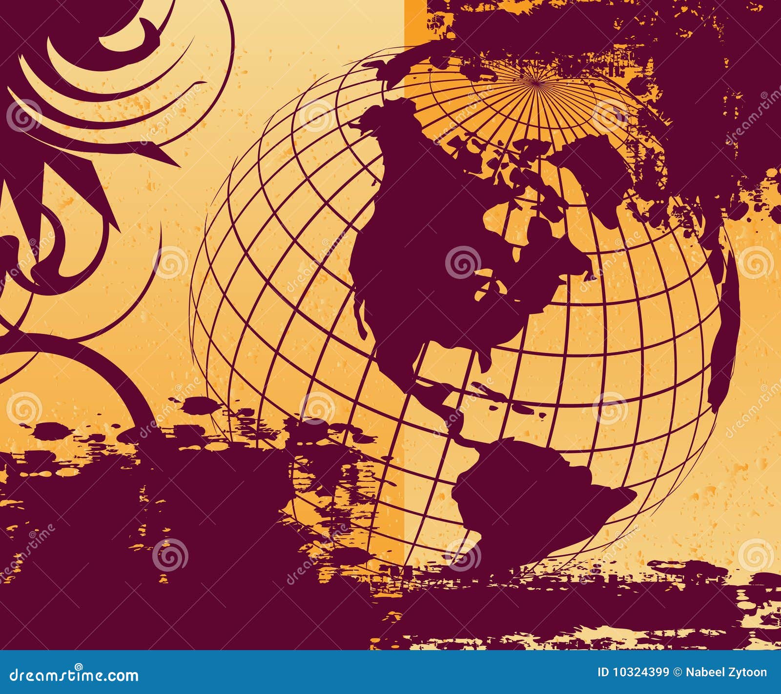 Historical map stock vector. Illustration of beauty, idea - 10324399