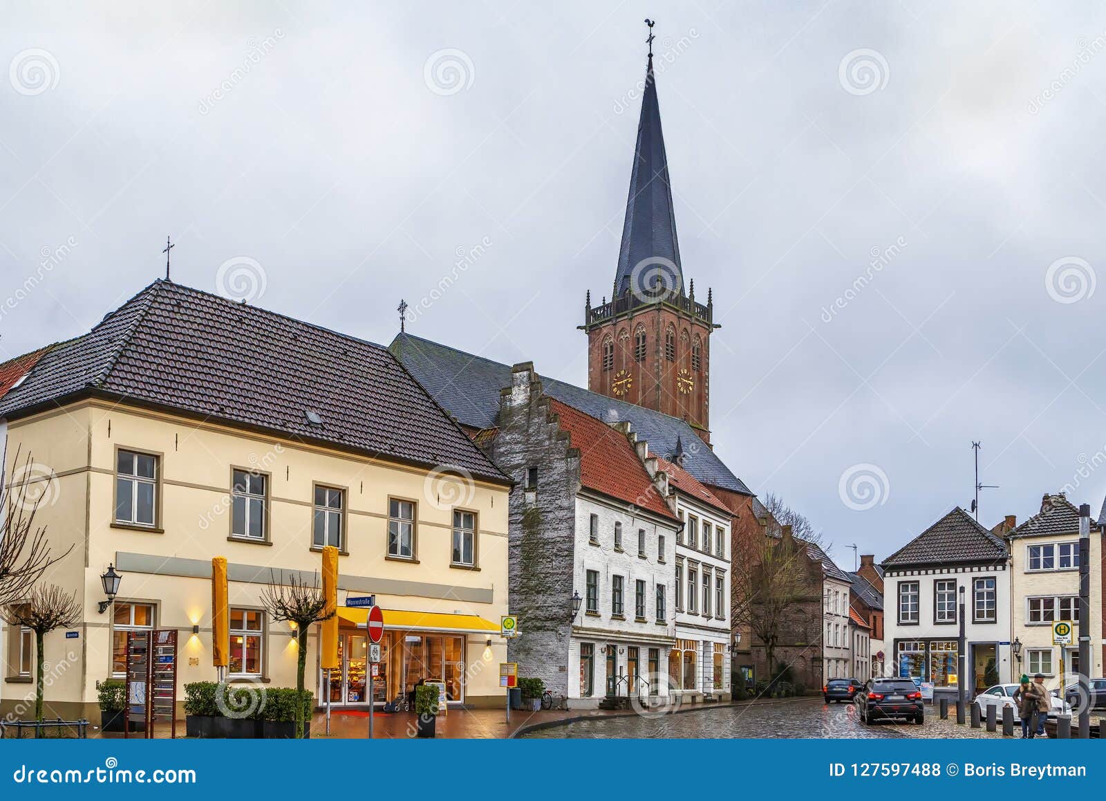 Market Square in Kalkar, Germany Stock Photo - Image of cloud, travel ...