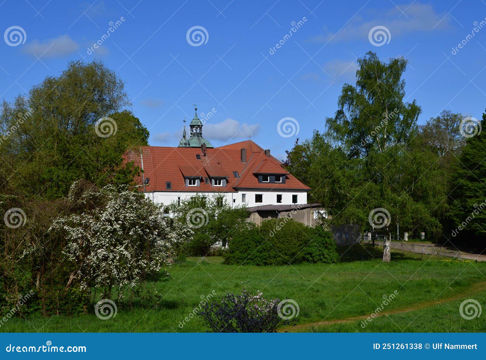 Historical Monastery in Spring in the Old Town of Walsrode, Lower ...