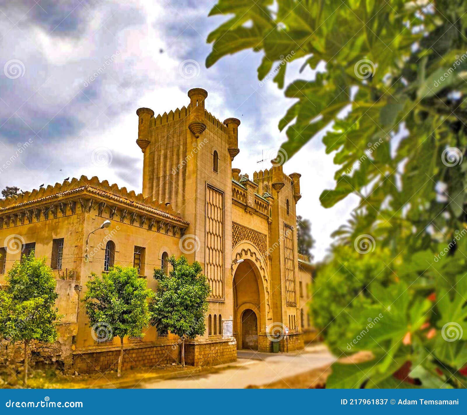 Historical Monument of a Tower in Morocco Stock Image - Image of view ...