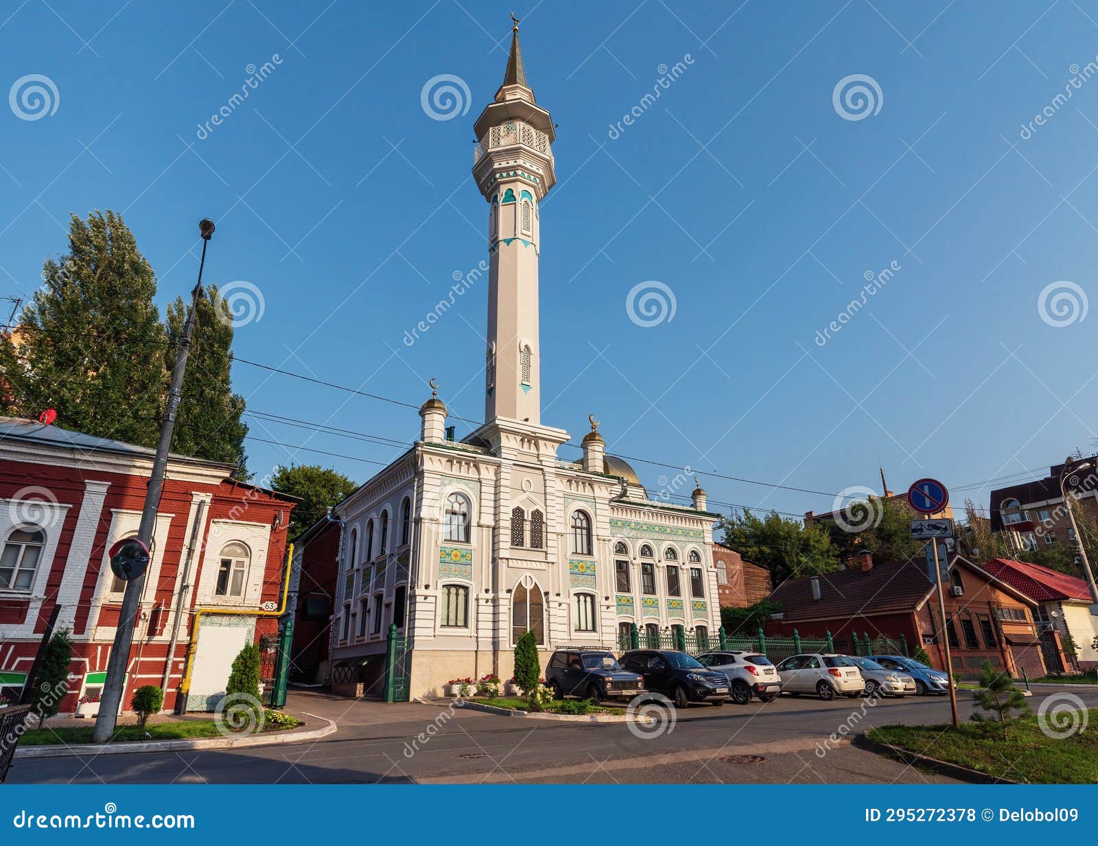 Historical Mosque in Samara, Samara Region, Russia. Stock Photo - Image ...