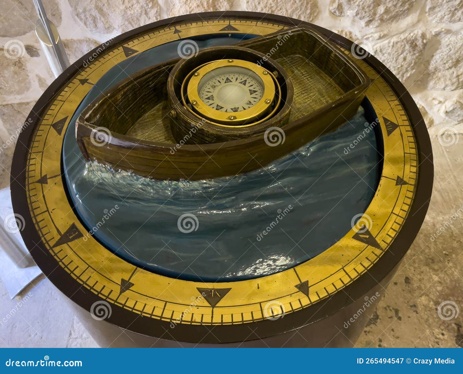 Historical Navigation Device Used in Maritime Stock Image - Image of ...