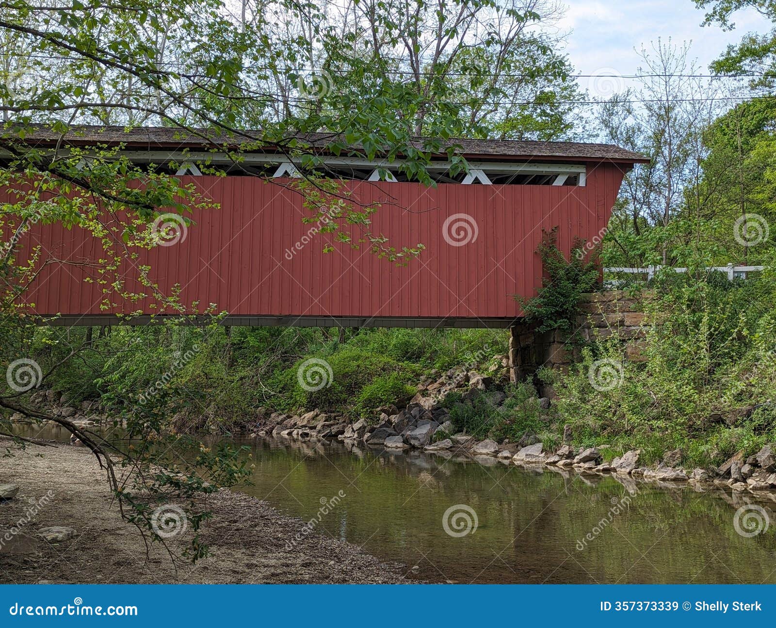 Historical Ohio Bridge stock image. Image of ohio, farm - 357373339