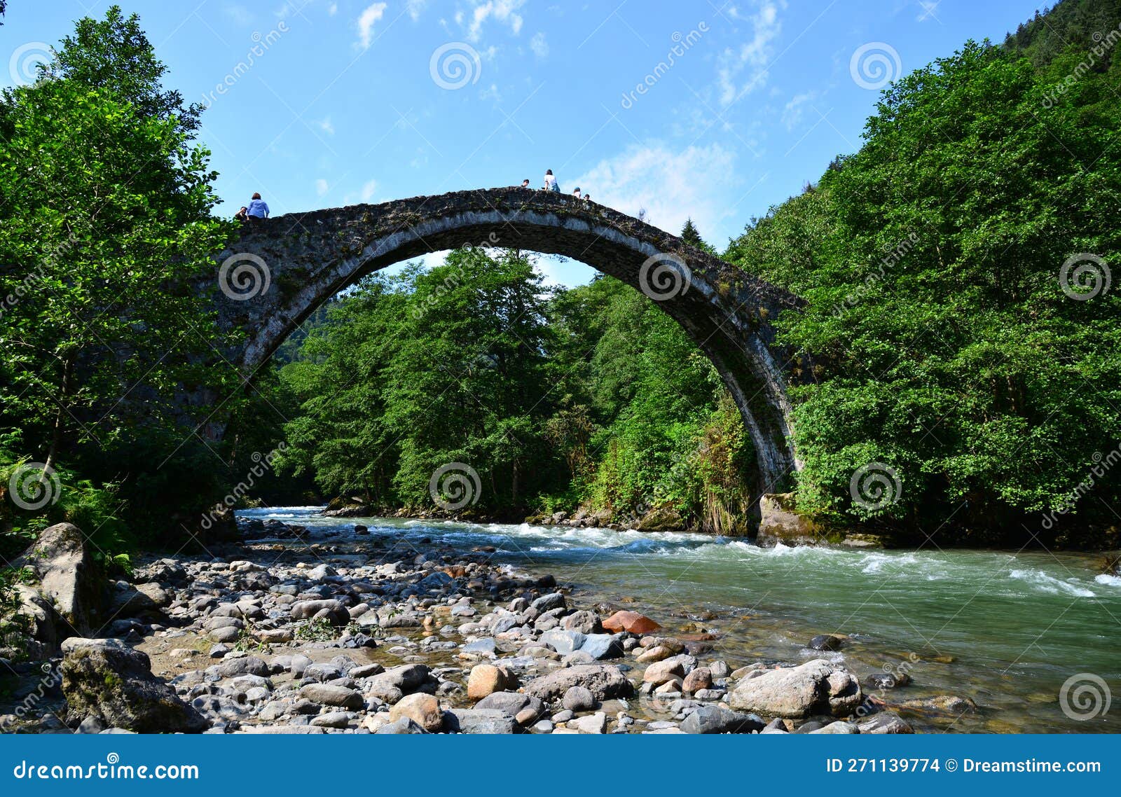 Historical Ortan Bridge stock photo. Image of ruins - 271139774