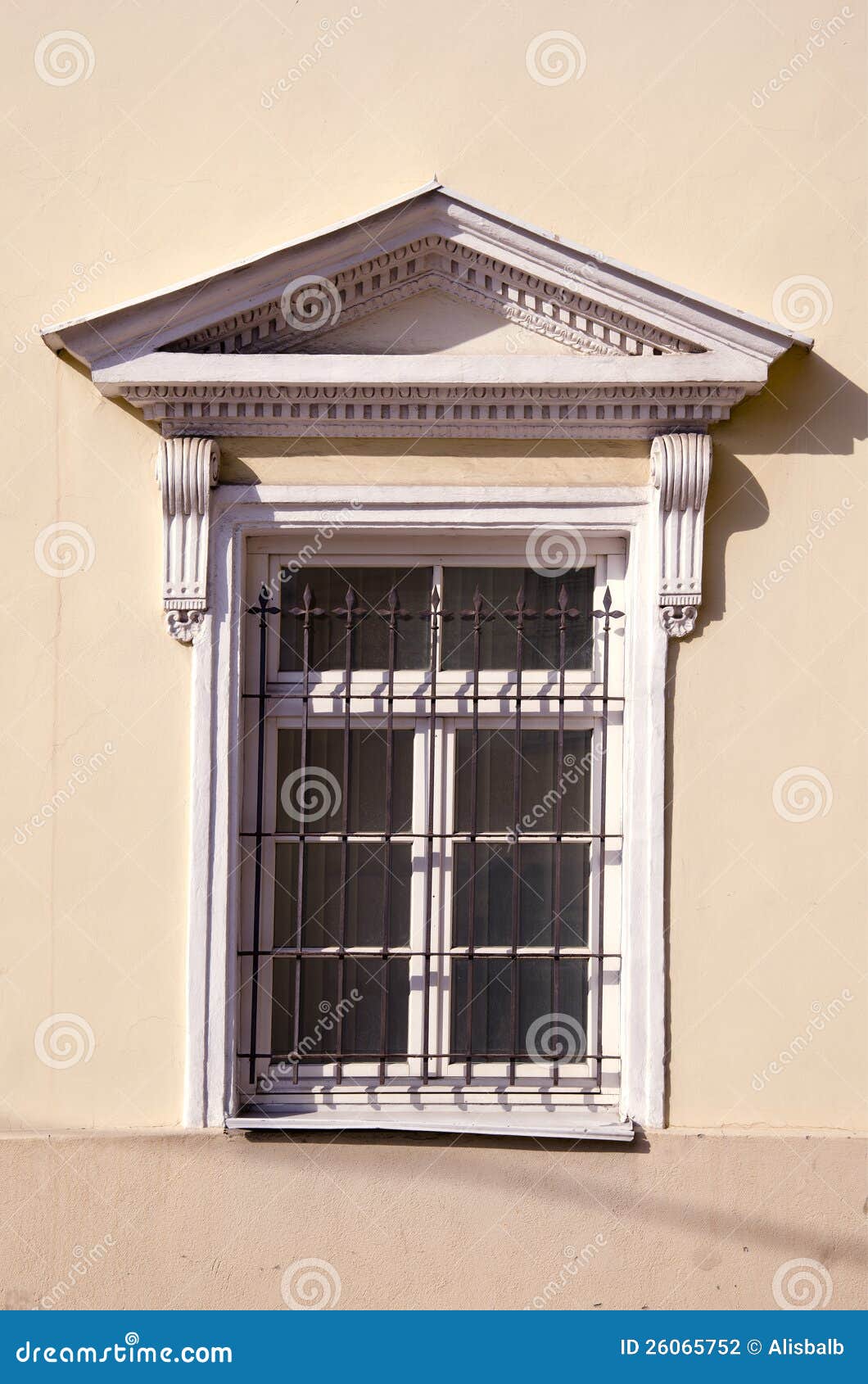 Historical Palace Window with Grating Stock Photo - Image of grating ...