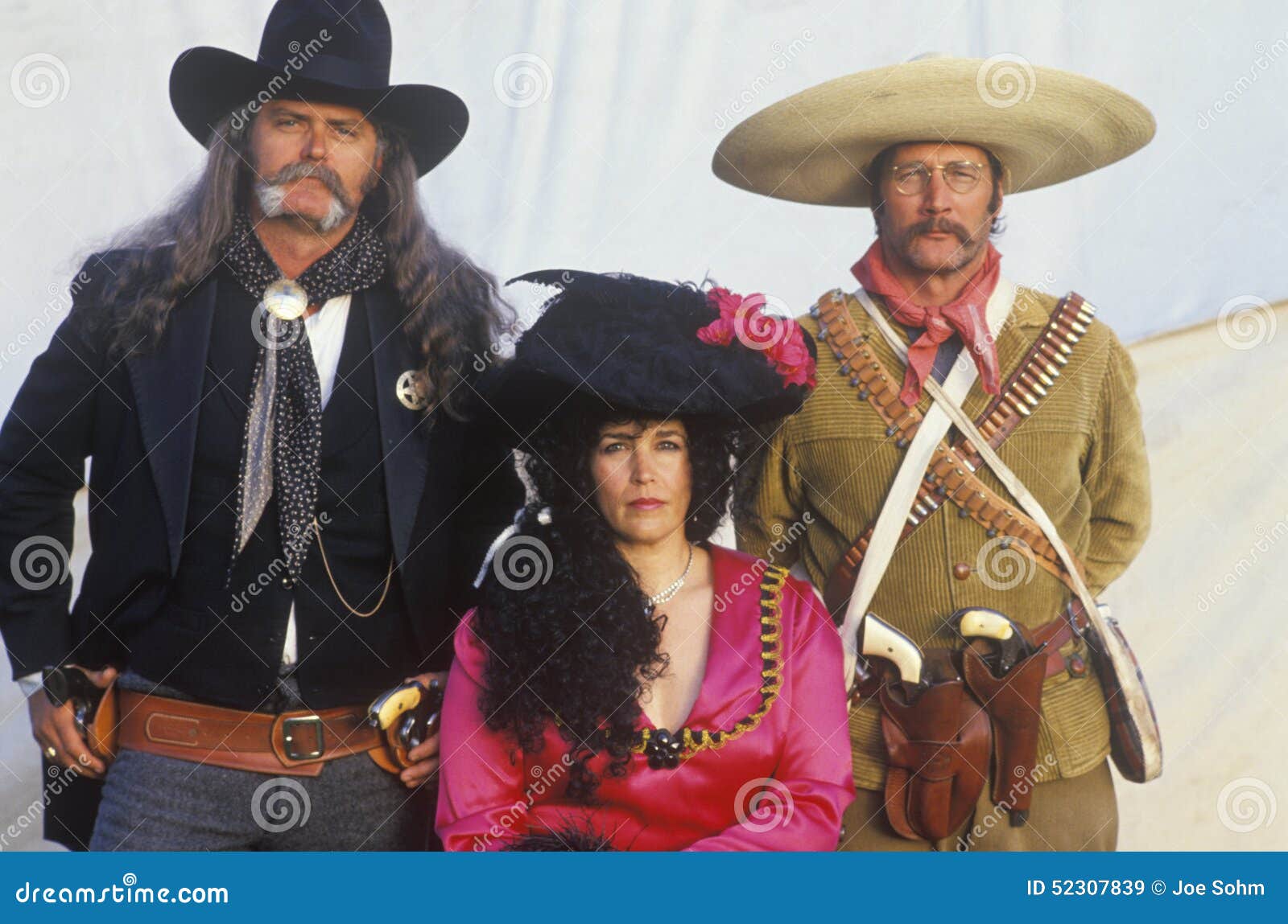 Historical Participants Posing As Gunfighters and Saloon Workers, CA ...