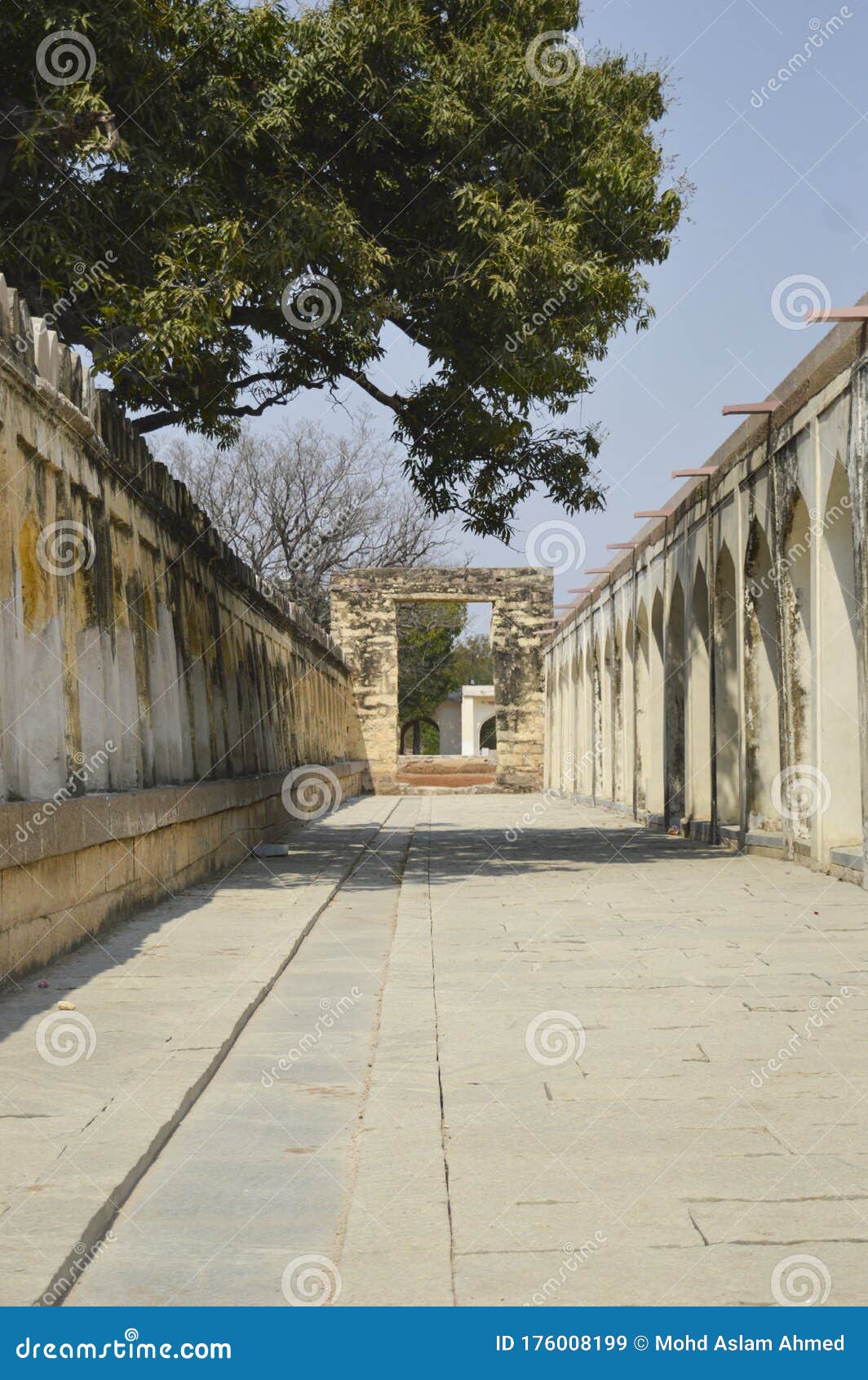 Historical Pathway in Hyderabad India Stock Image - Image of abandoned ...