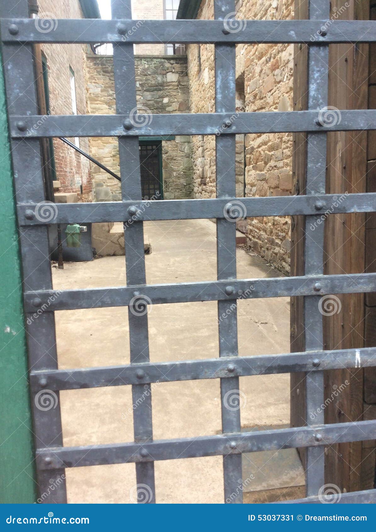 A Historical Picture of an Old Jail Stock Image - Image of jail, cool ...