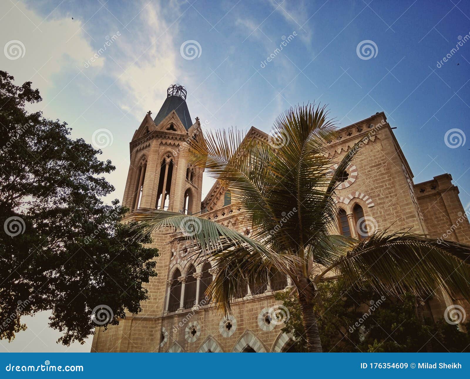 Ferar Hall stock image. Image of tower, architecture - 176354609