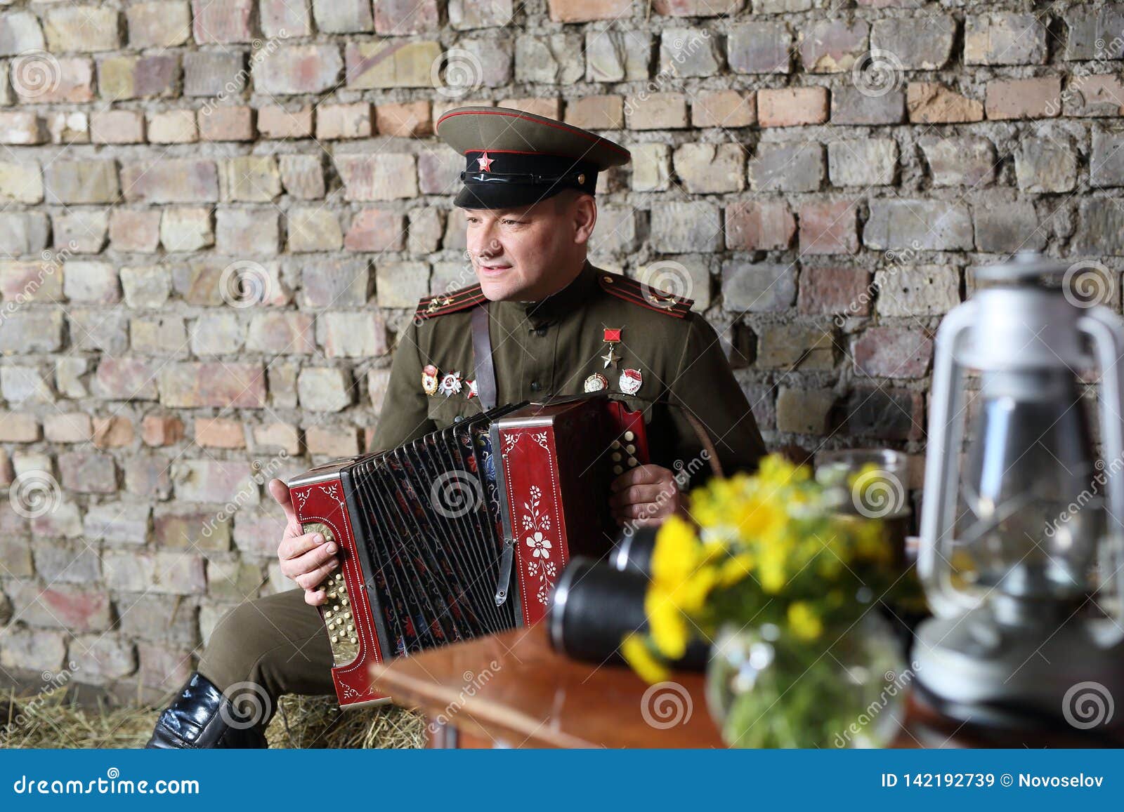 Officer of the Soviet army stock image. Image of ussr - 142192739