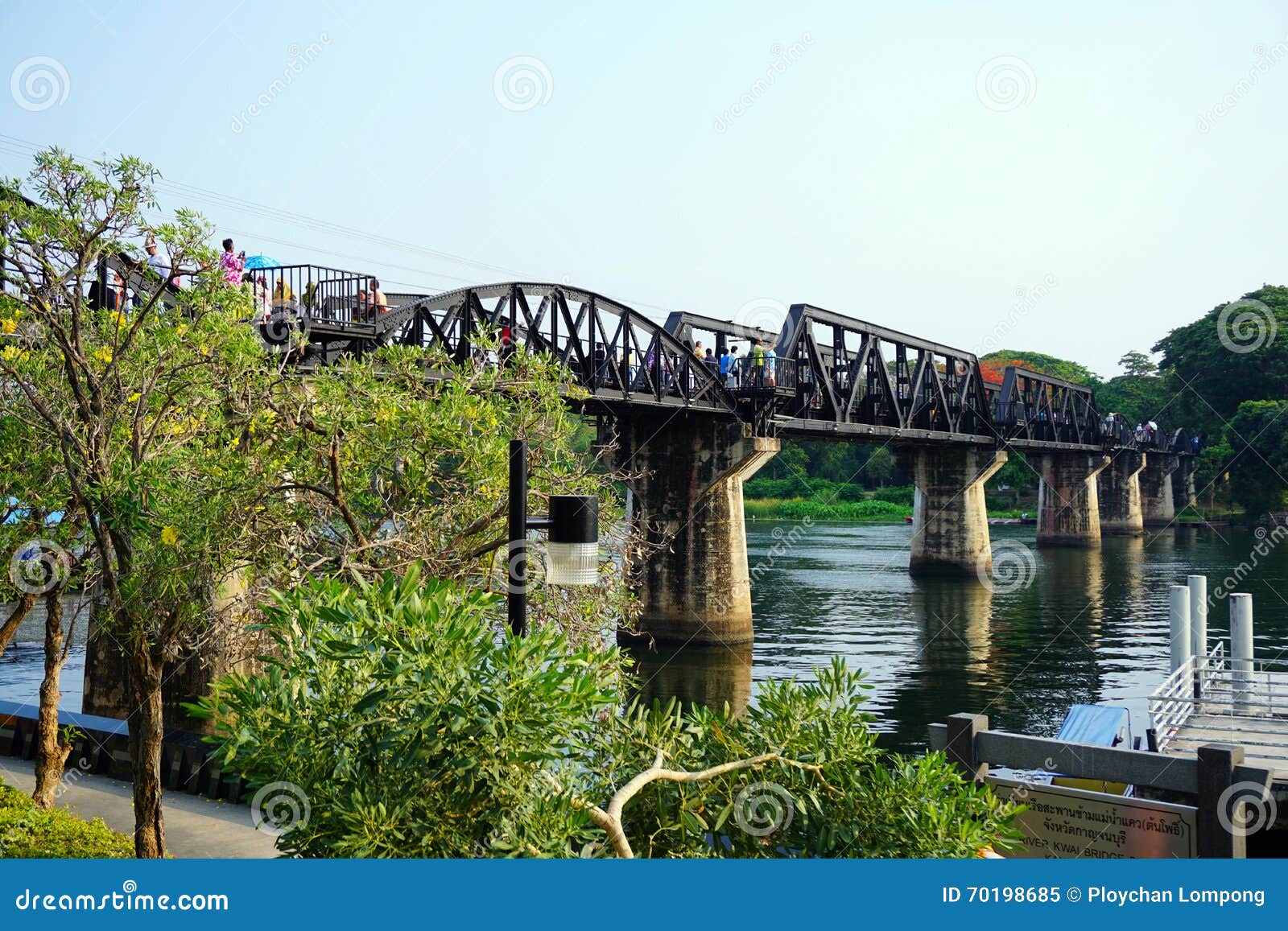 Historical River Kwai Bridge Editorial Image - Image of interest ...