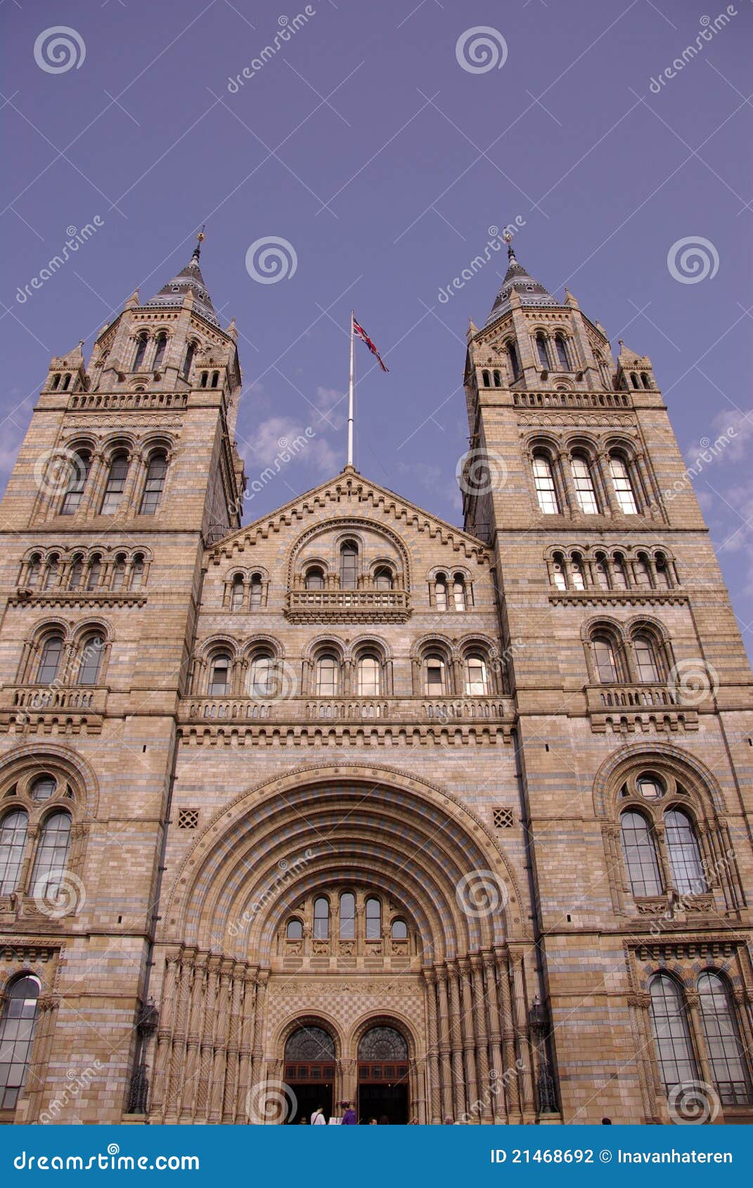 Historical Romanesque Revival Building Stock Photo - Image of columns ...