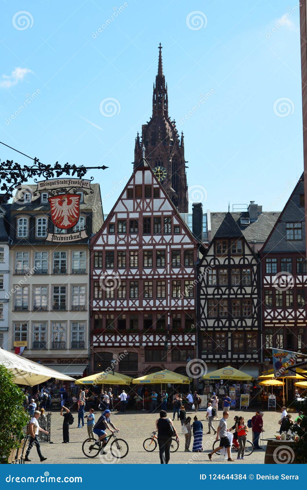 Historical Romer Square in the City of Frankfurt Main, Germany ...
