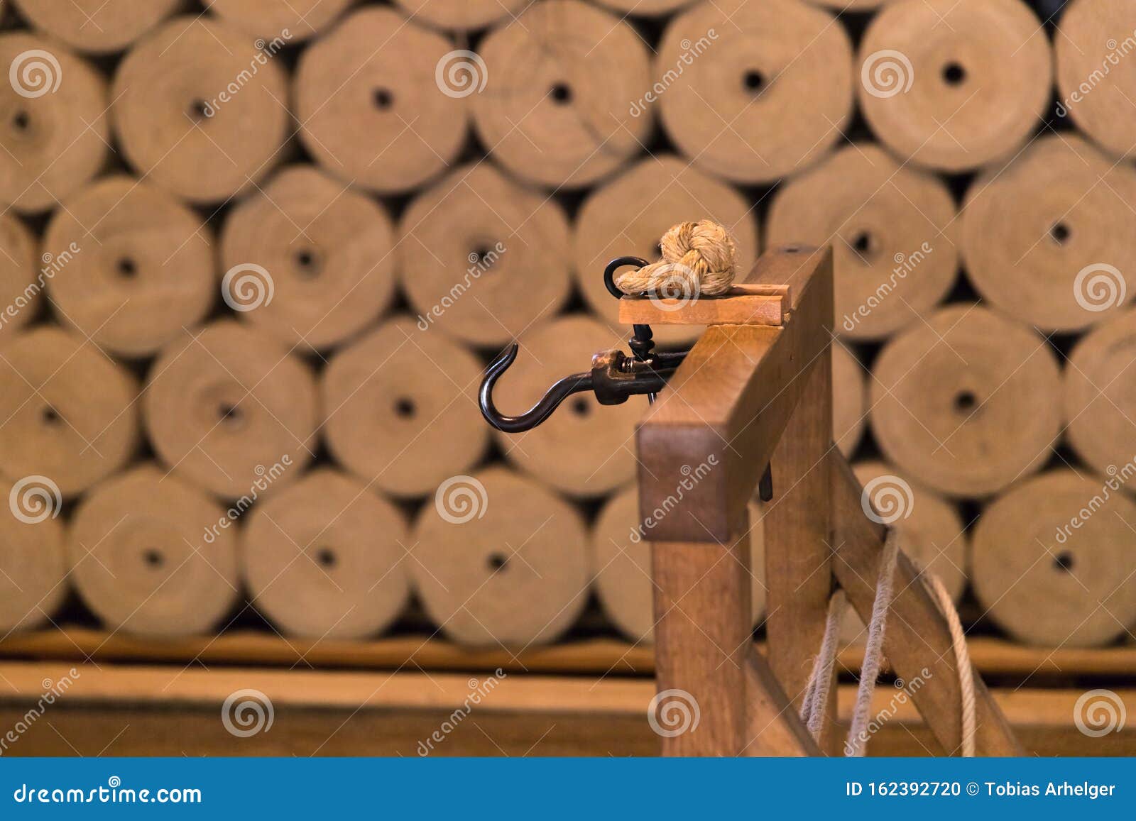 Historical Rope Making Tool Stock Photo - Image of tool, plant: 162392720